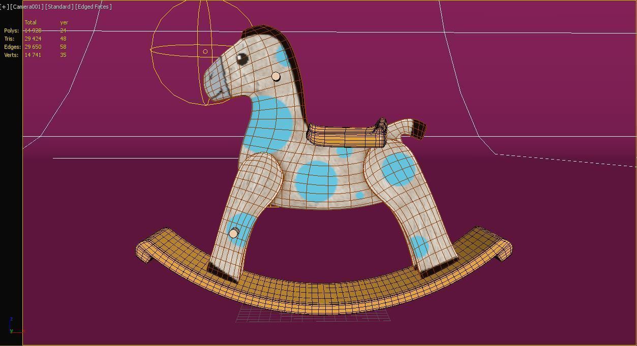horse rocking chair 3D model | CGTrader