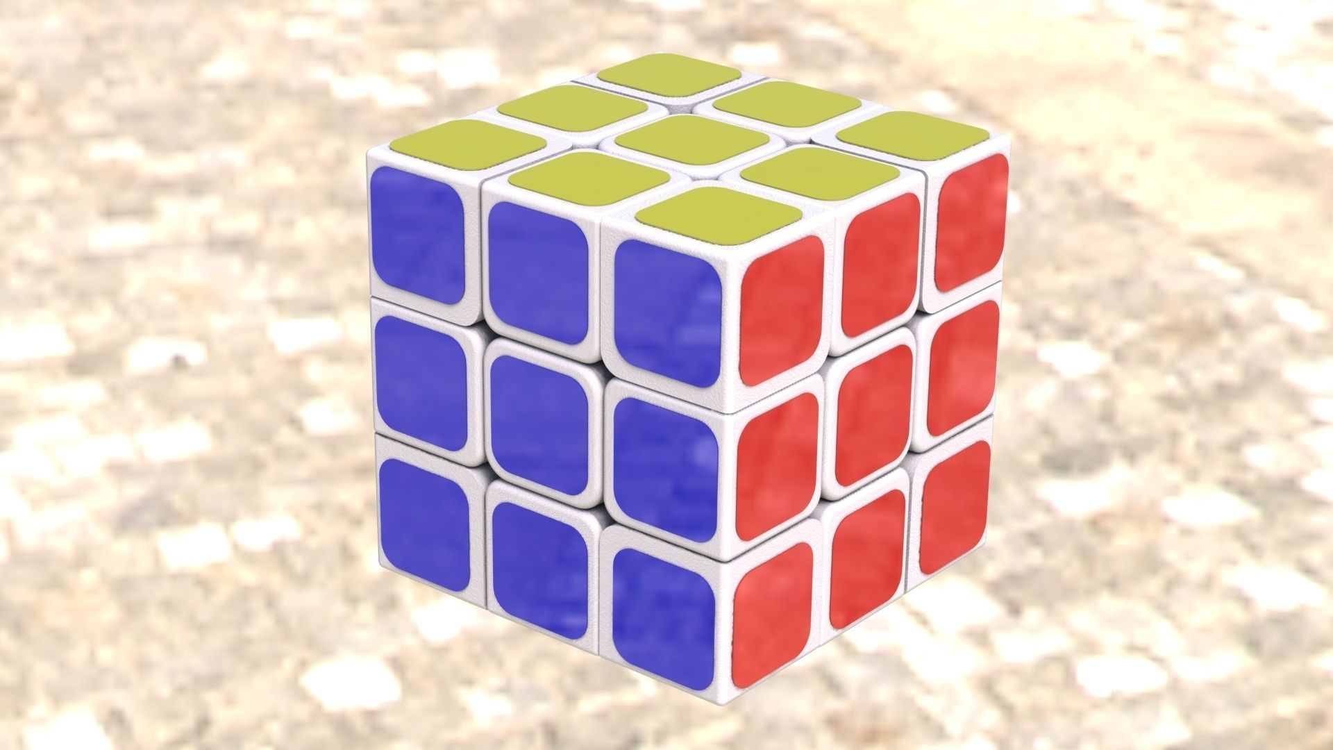 3D model Rubiks Cube 3x3x3 Modern Design VR / AR / low-poly | CGTrader