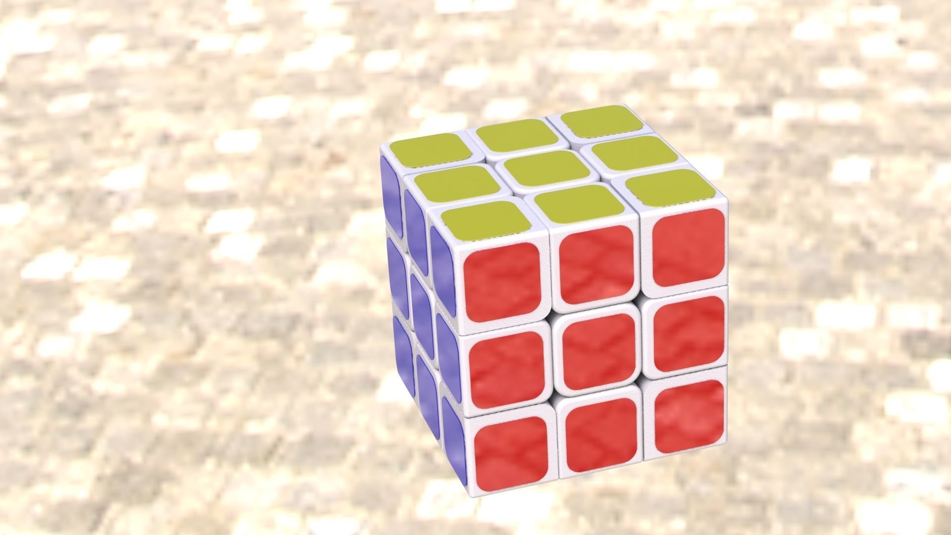 3D model Rubiks Cube 3x3x3 Modern Design VR / AR / low-poly | CGTrader