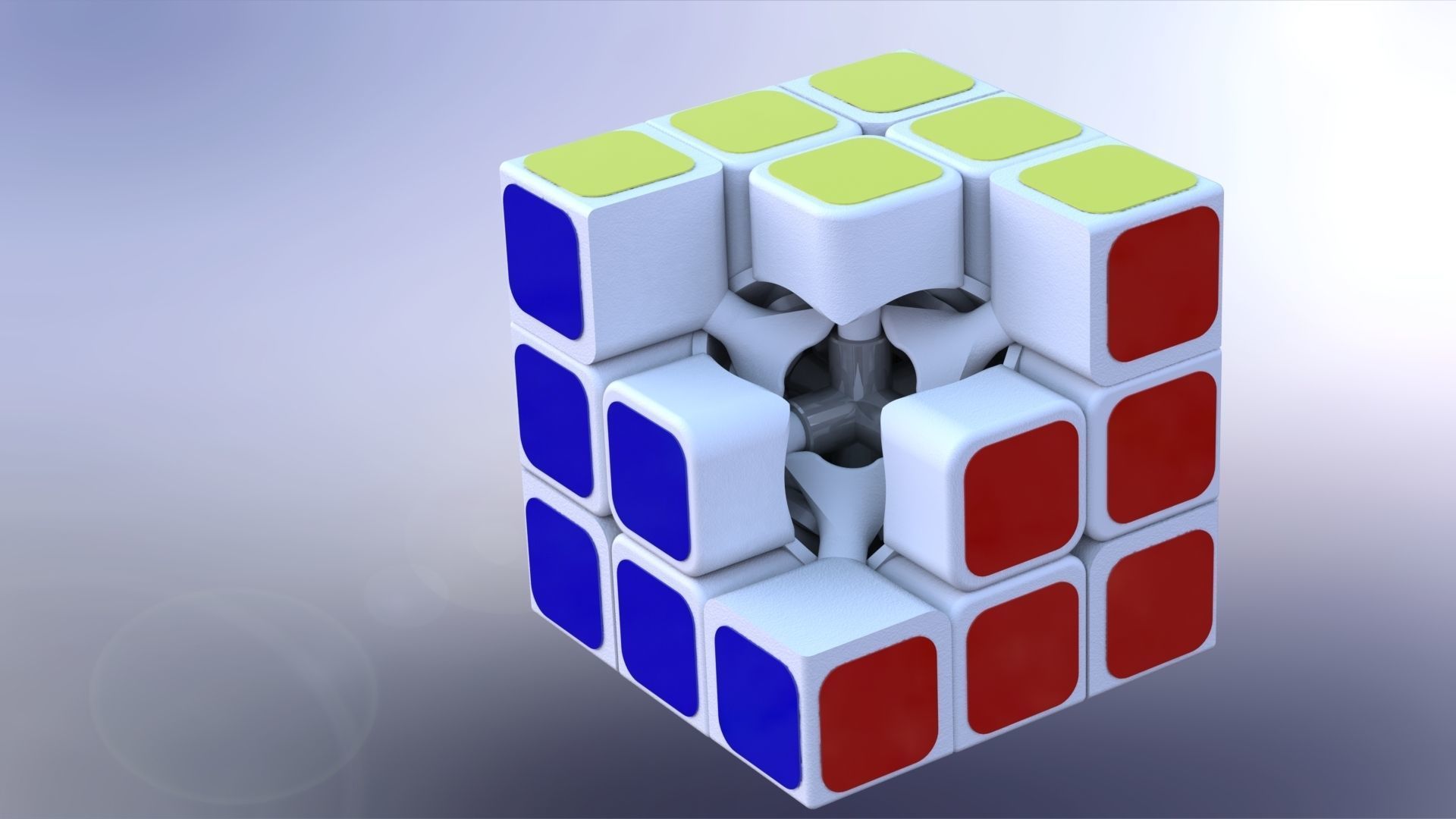 3D model Rubiks Cube 3x3x3 Modern Design VR / AR / low-poly | CGTrader