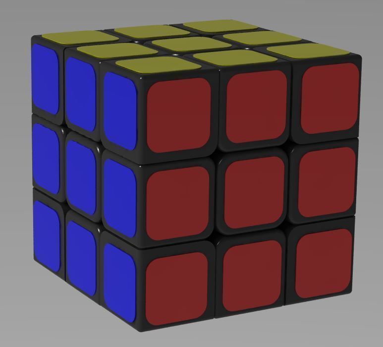 3D model Rubiks Cube 3x3x3 Modern Design VR / AR / low-poly | CGTrader