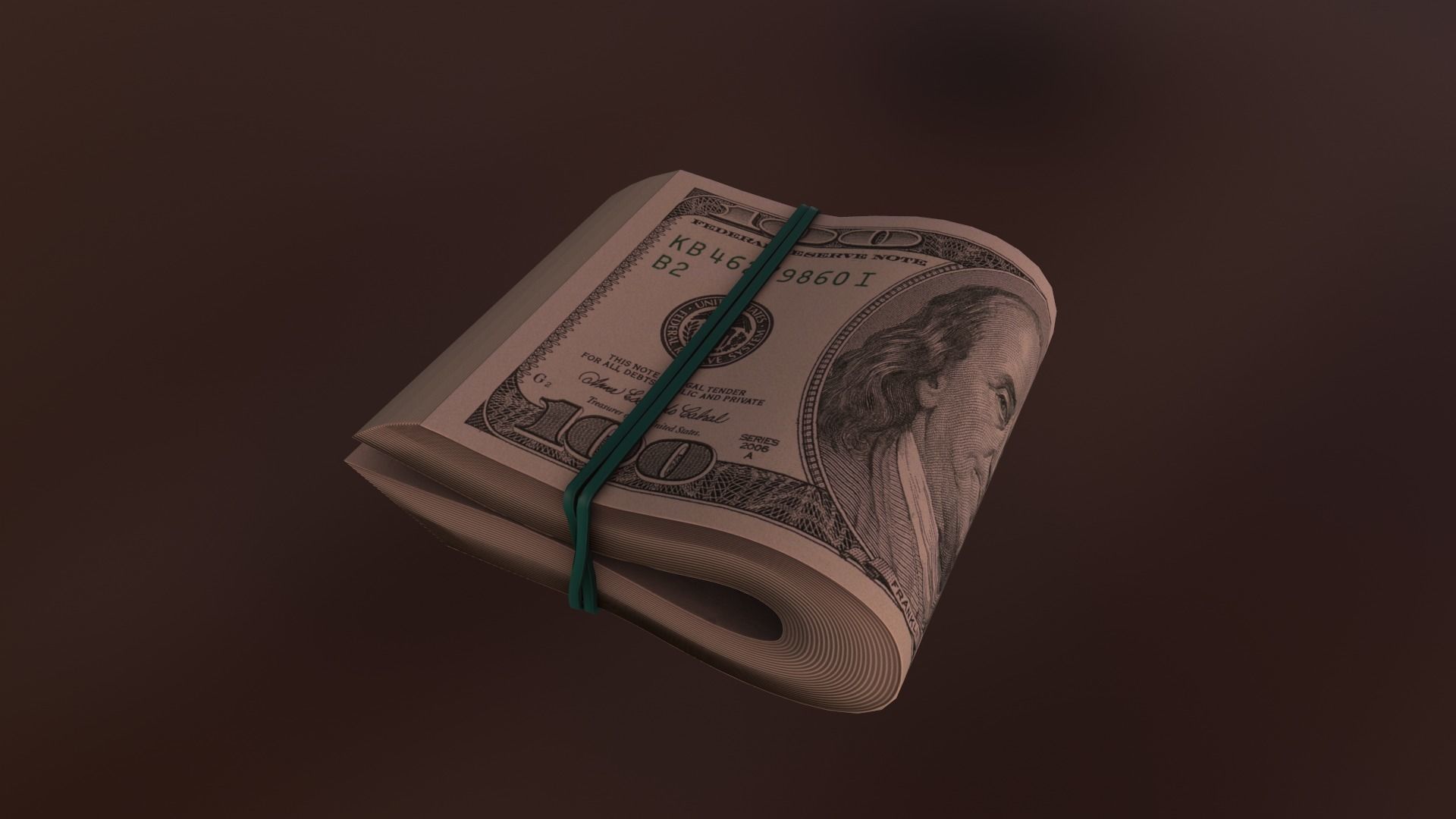 3D model Bundle of Dollars VR / AR / low-poly | CGTrader