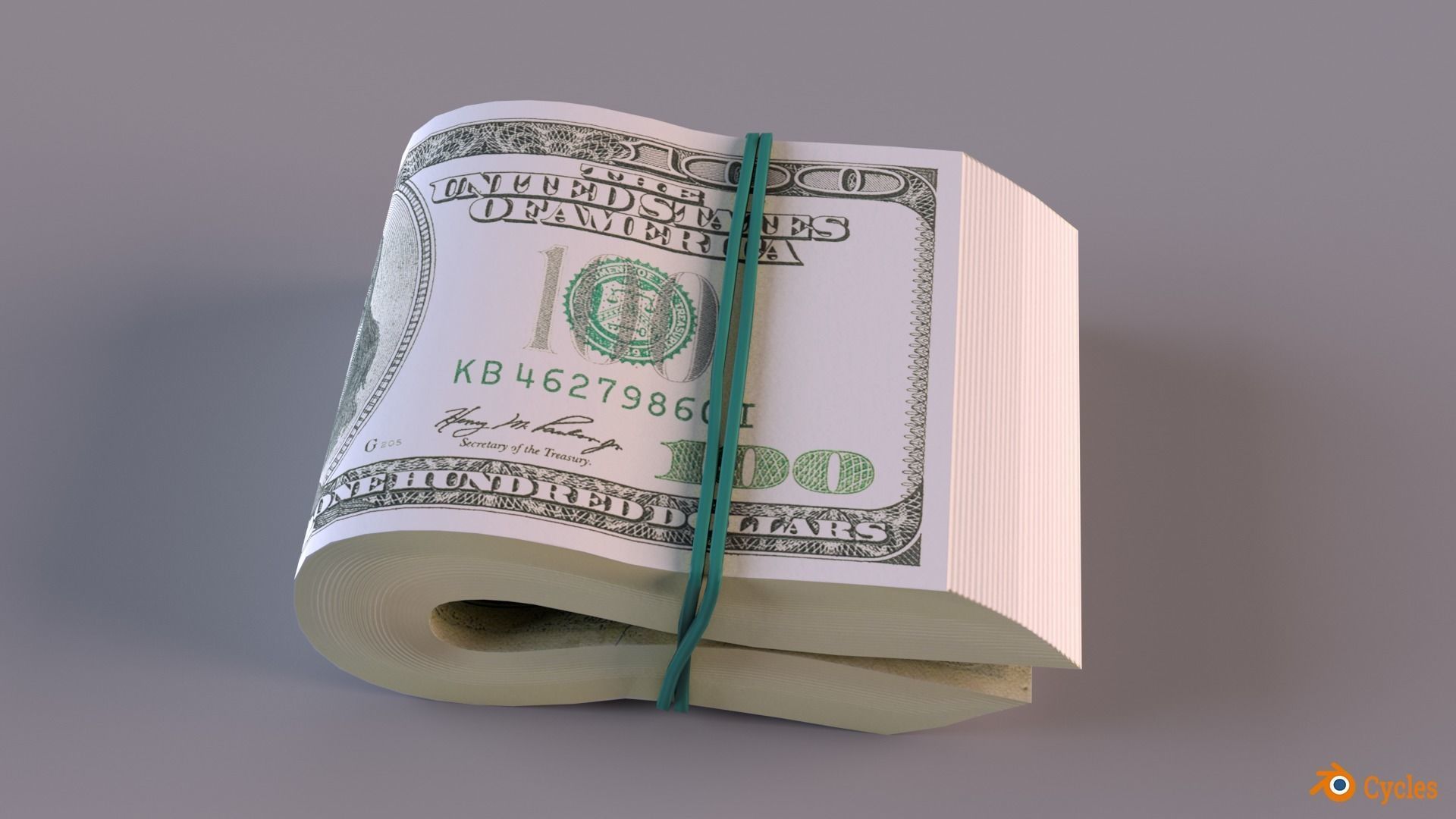 3D model Bundle of Dollars VR / AR / low-poly | CGTrader