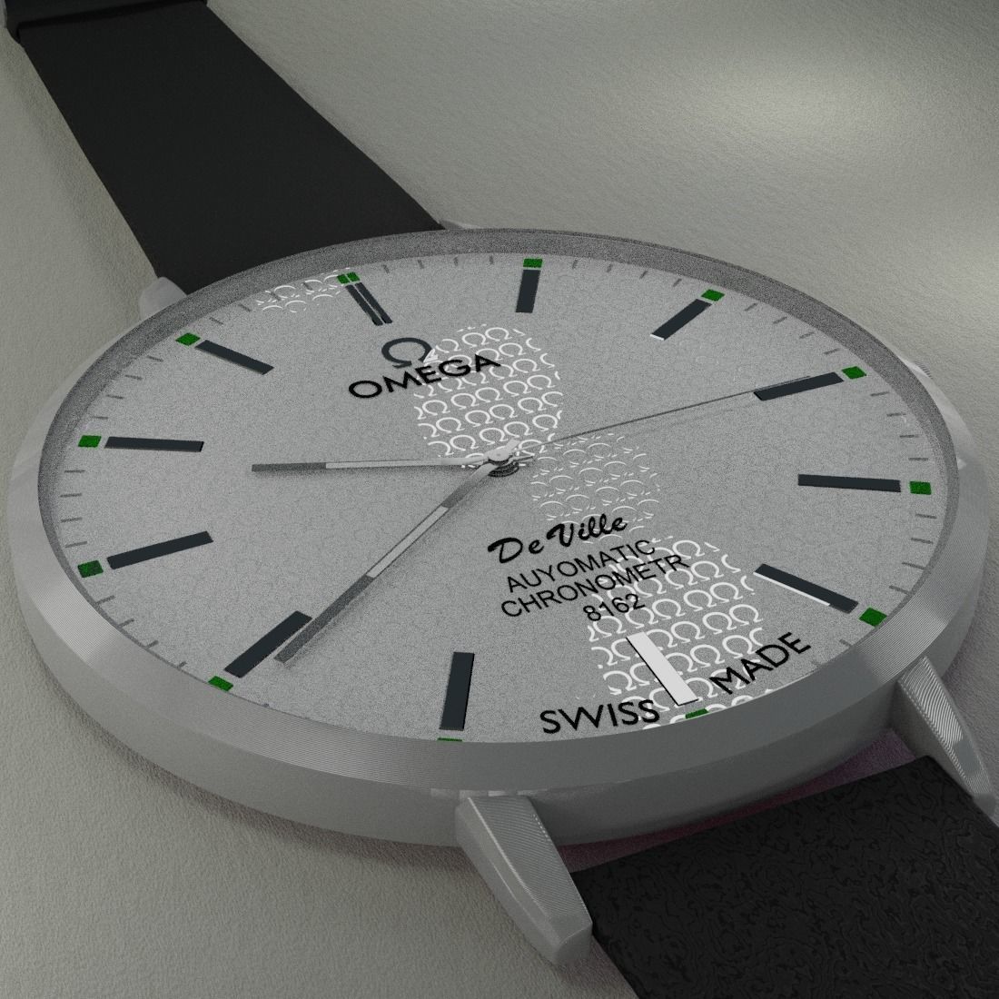 Classic Watch Omega DeVille free 3D model | CGTrader