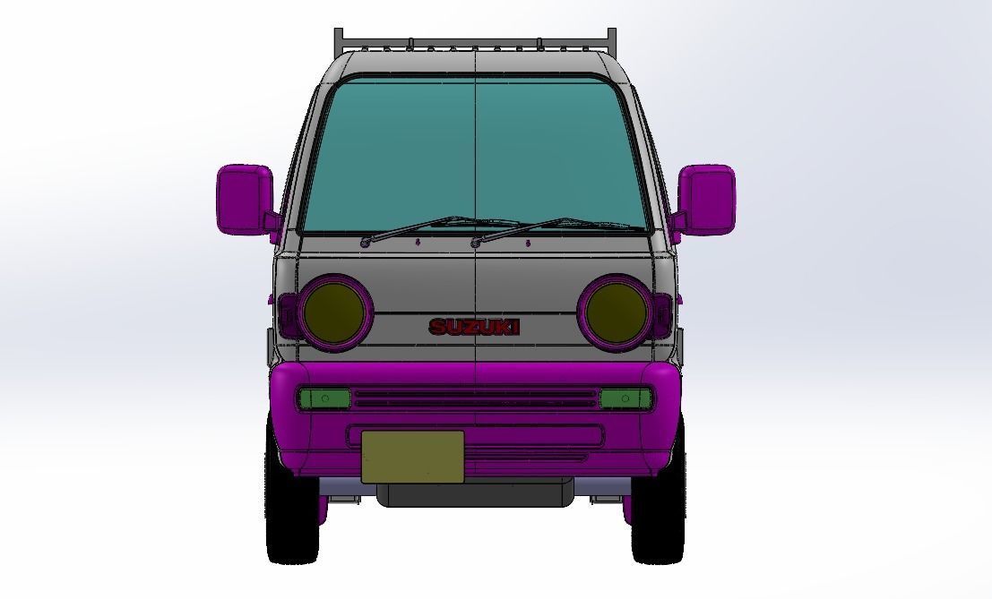 Suzuki Carry 1993 Kei Truck 3D model | CGTrader
