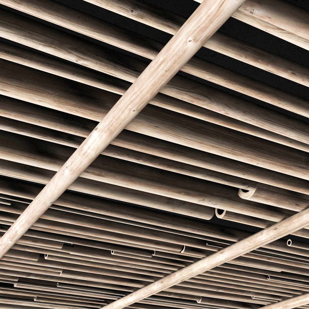 Ceiling round twig n1 3D model | CGTrader