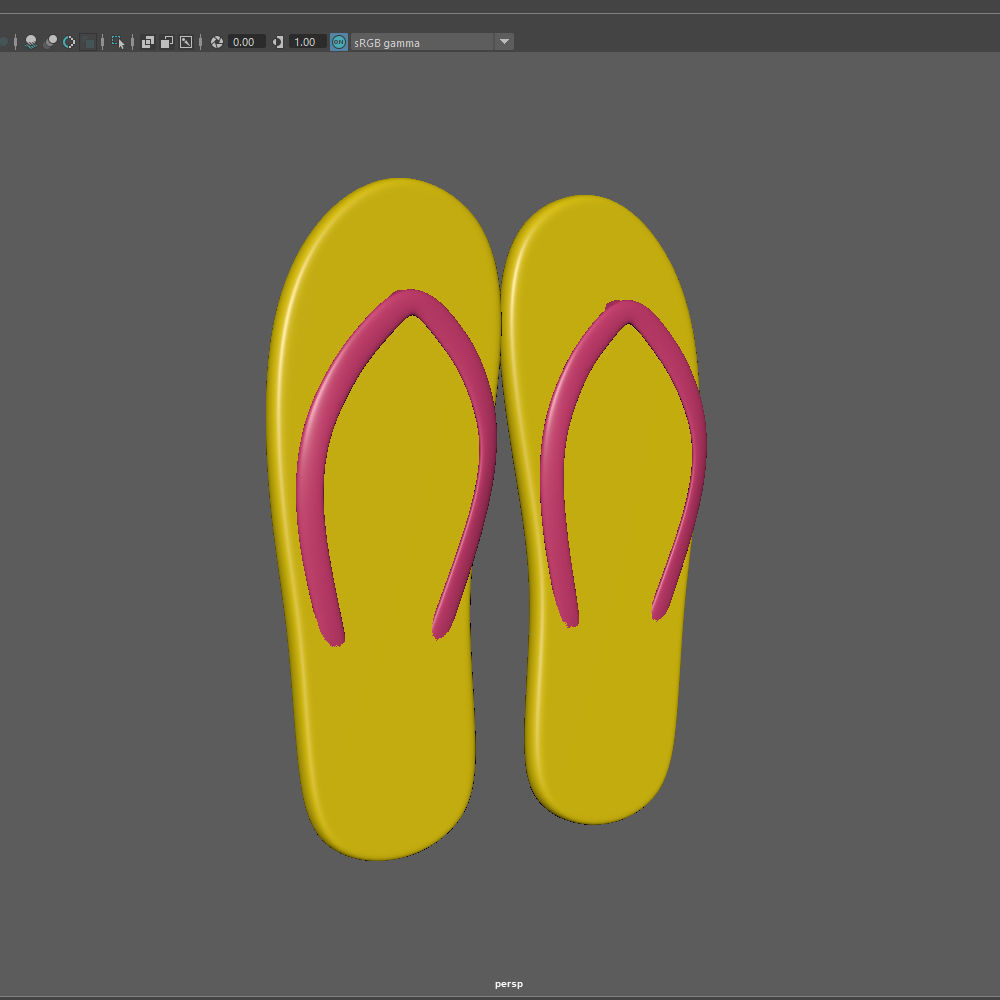 Flip Flop Cartoon 3D model | CGTrader