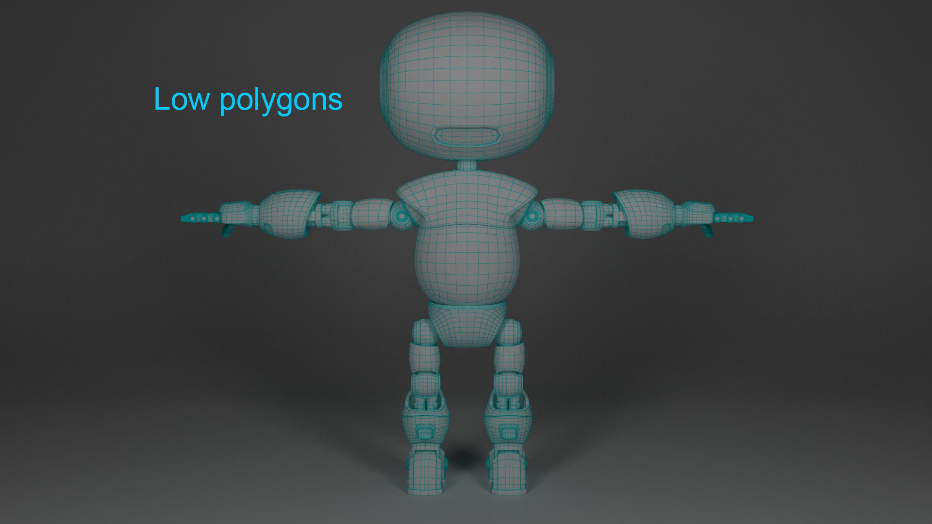 Cute Short Robot V1 3D model rigged | CGTrader