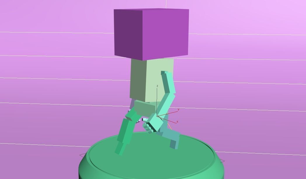 Cute Short Robot V1 3D model rigged | CGTrader