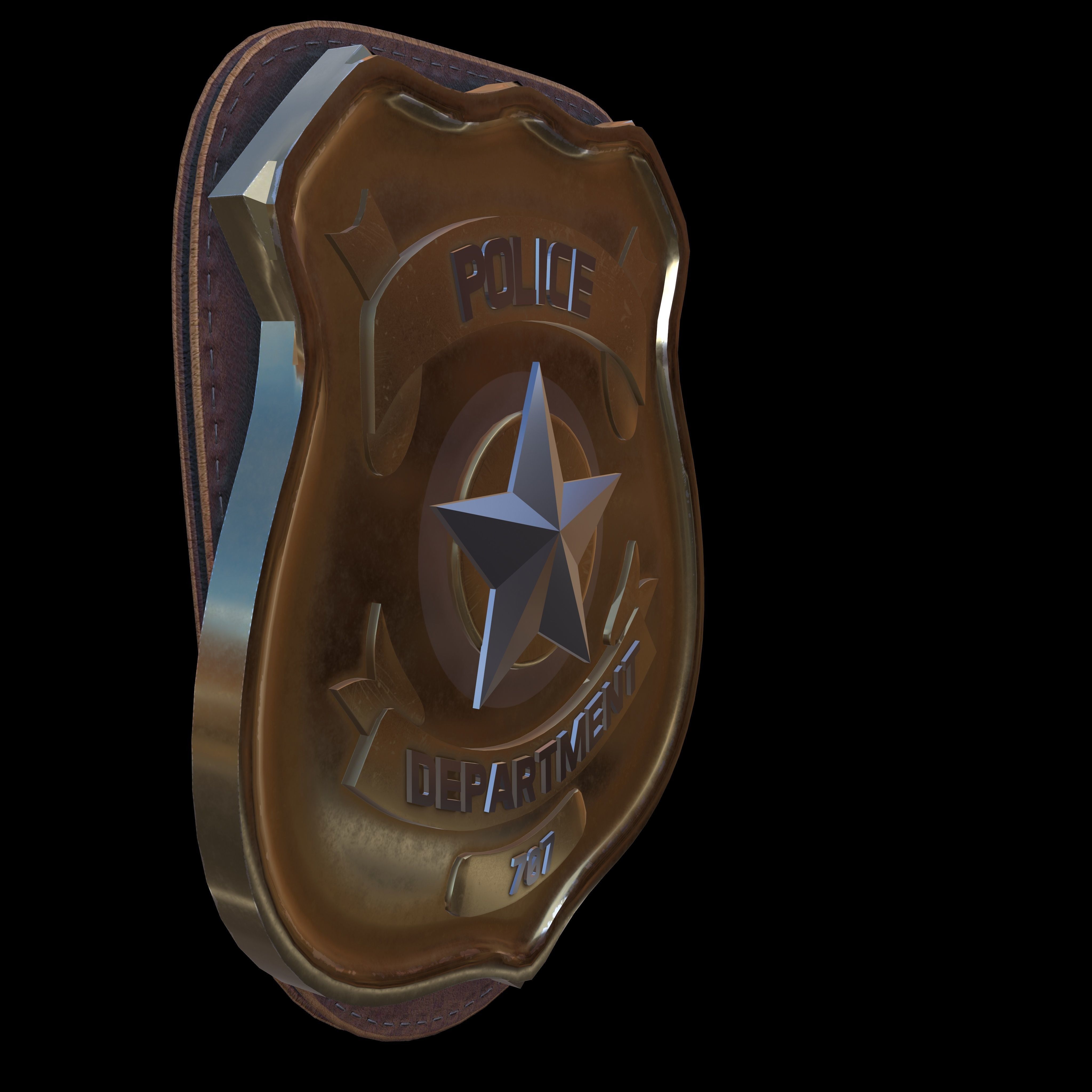 3D model Police Badge Photorealistic PBR VR / AR / low-poly | CGTrader