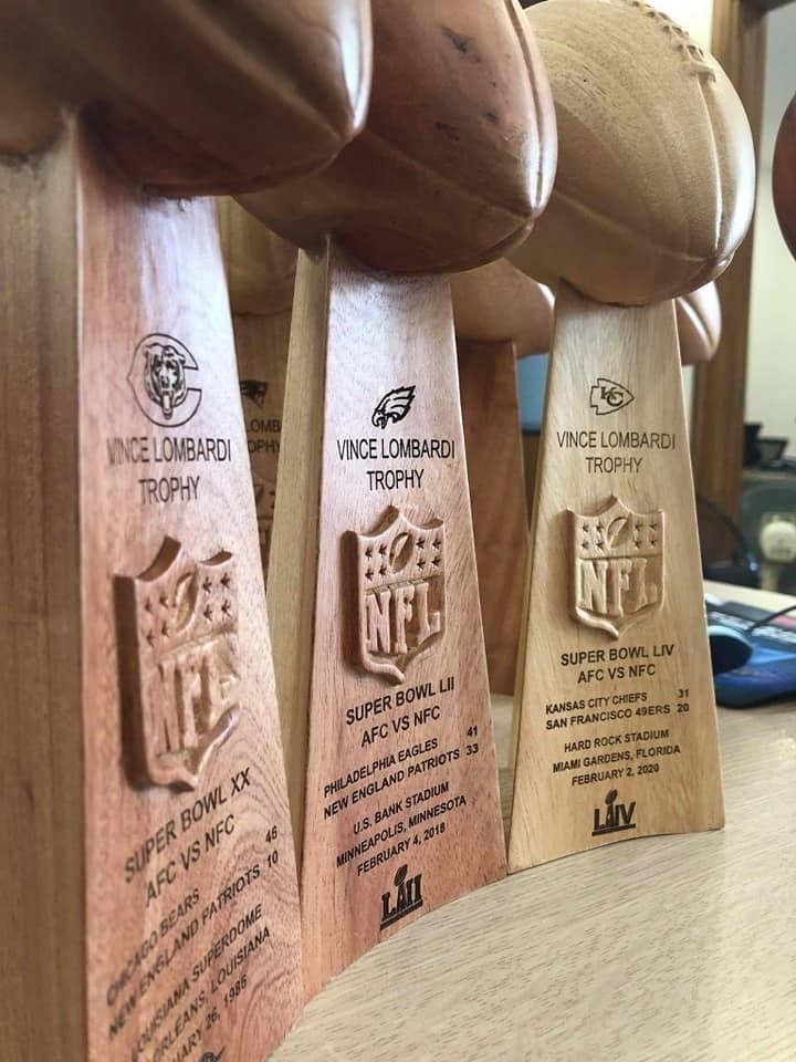 Vince Lombardi Trophy - NBL American football 3D model 3D printable ...