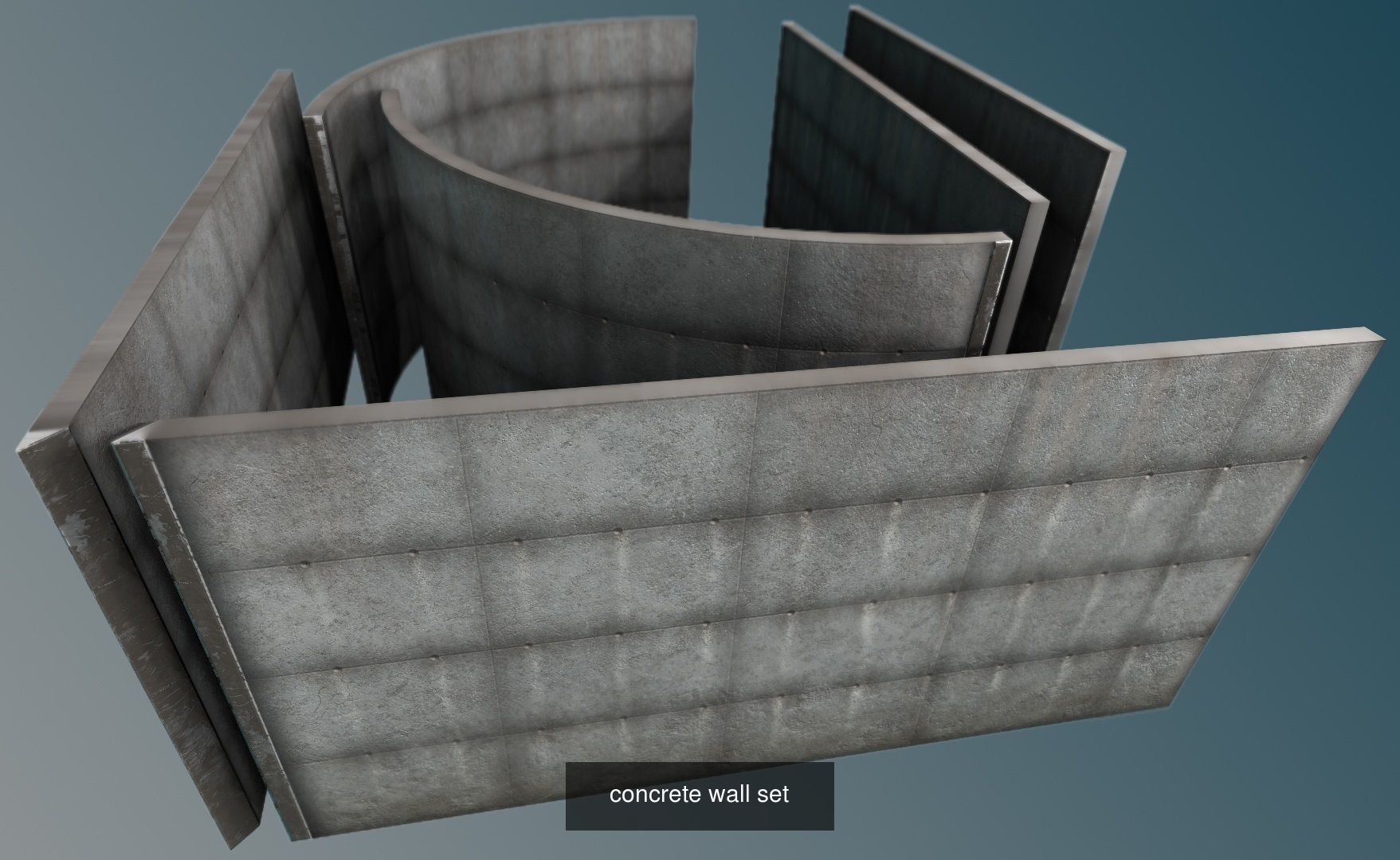 building Modular Kit - wall collection - PBR VR / AR / low-poly | CGTrader