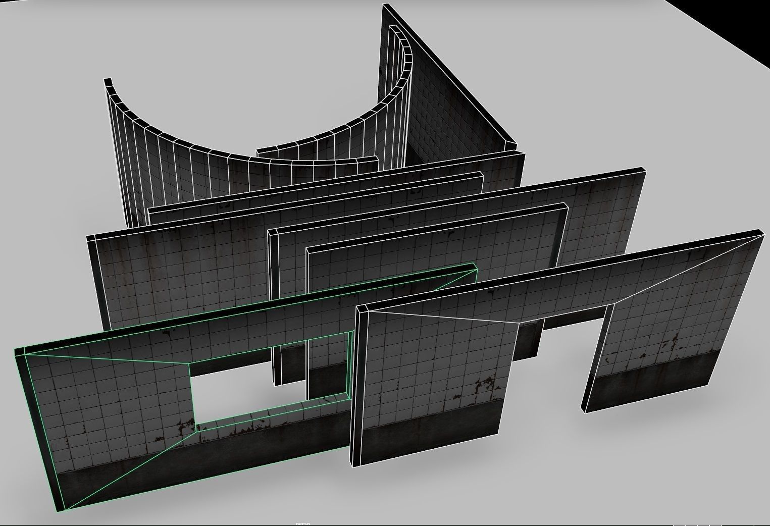 building Modular Kit - wall collection - PBR VR / AR / low-poly | CGTrader