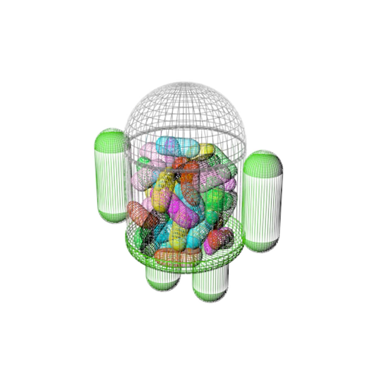 Android Jellybean Mascot 3D model | CGTrader