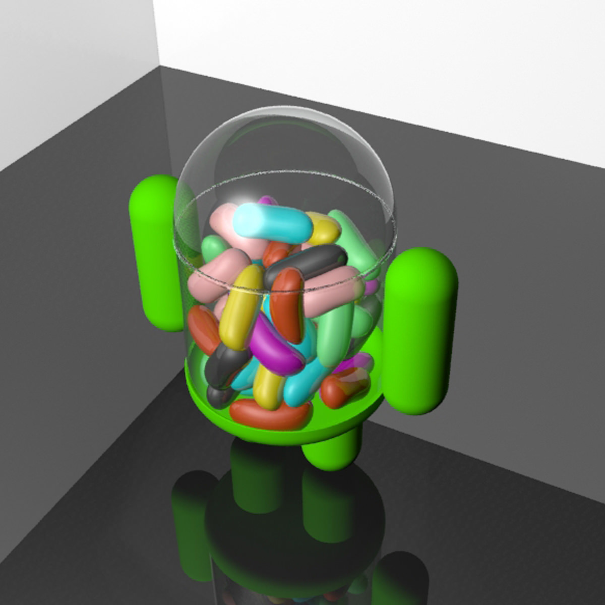 Android Jellybean Mascot 3D model | CGTrader