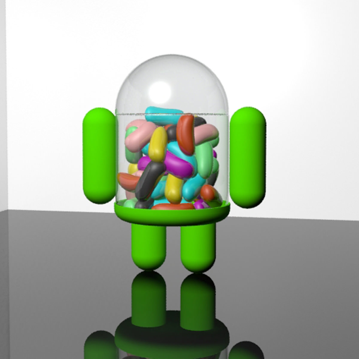 Android Jellybean Mascot 3D model | CGTrader