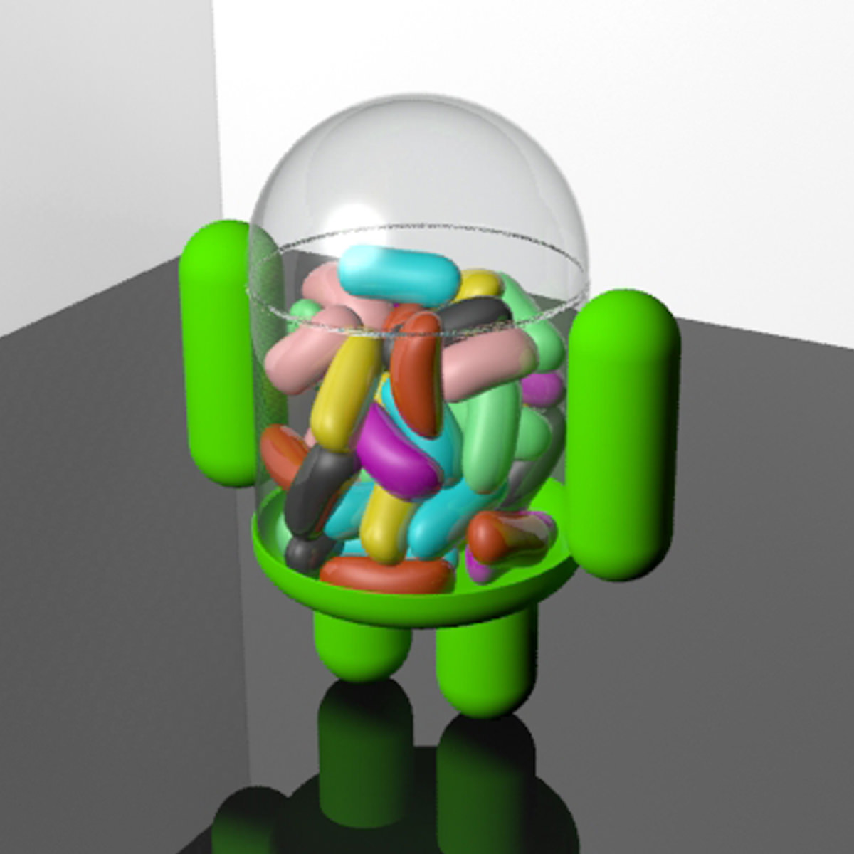Android Jellybean Mascot 3D model | CGTrader