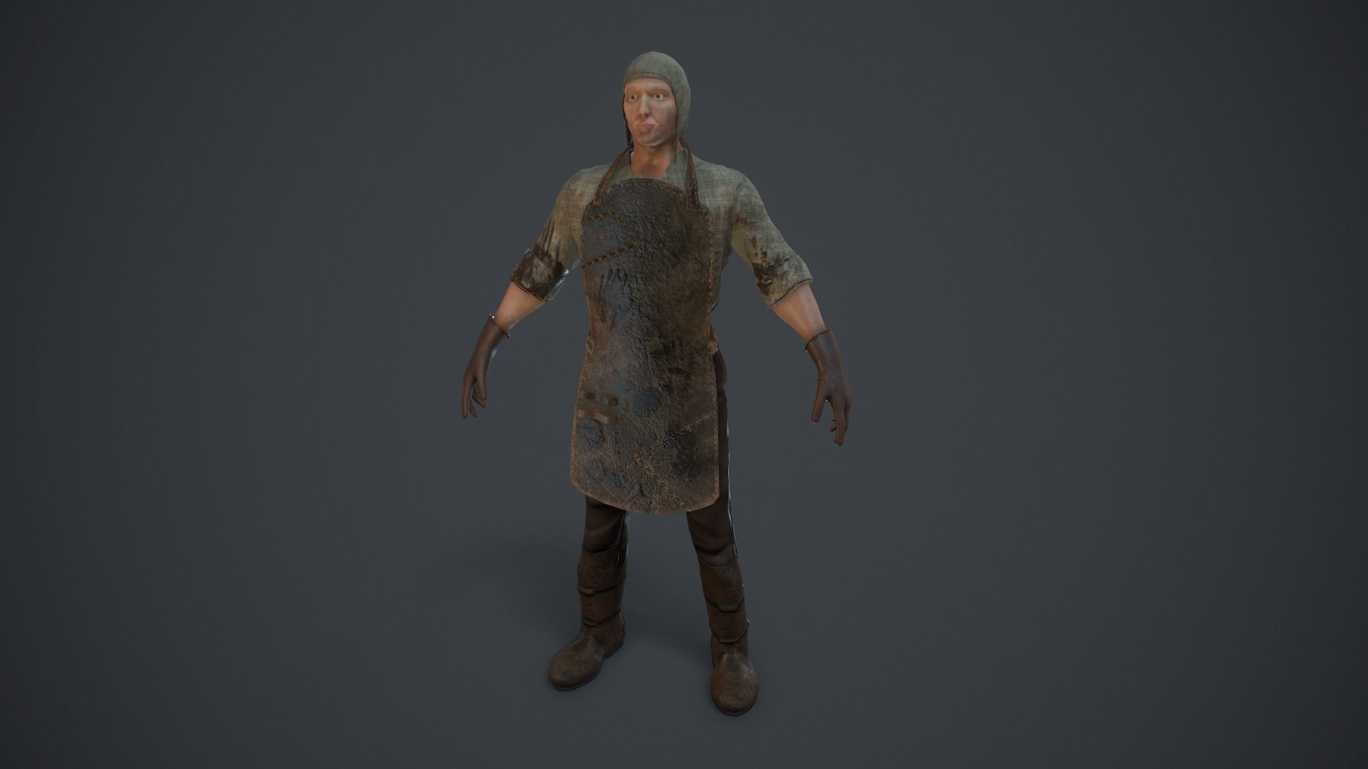 3D model Medieval blacksmith VR / AR / low-poly rigged | CGTrader