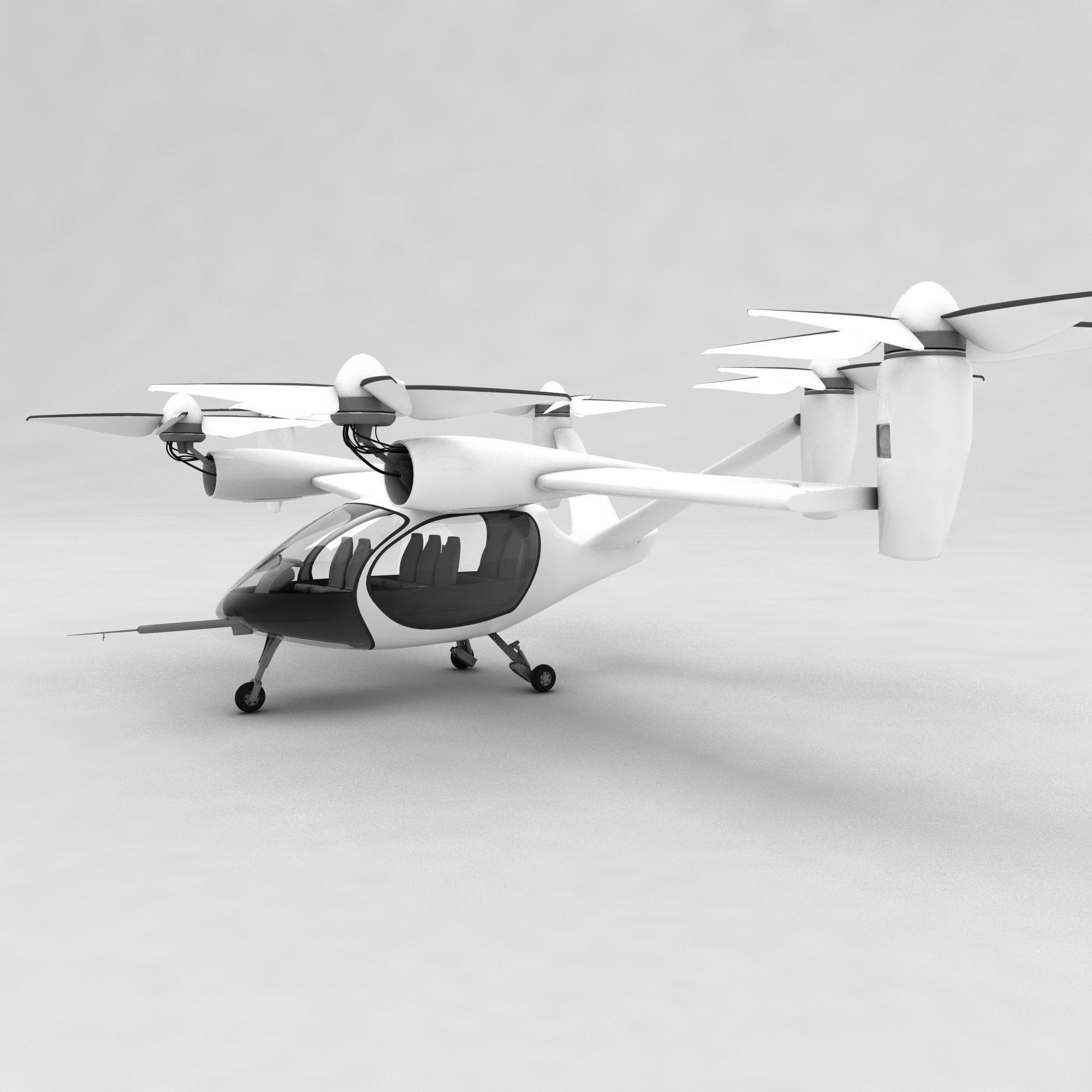 TOYOTA eVTOL DRONE 3D model | CGTrader