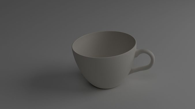 3D model White Cup VR / AR / low-poly | CGTrader