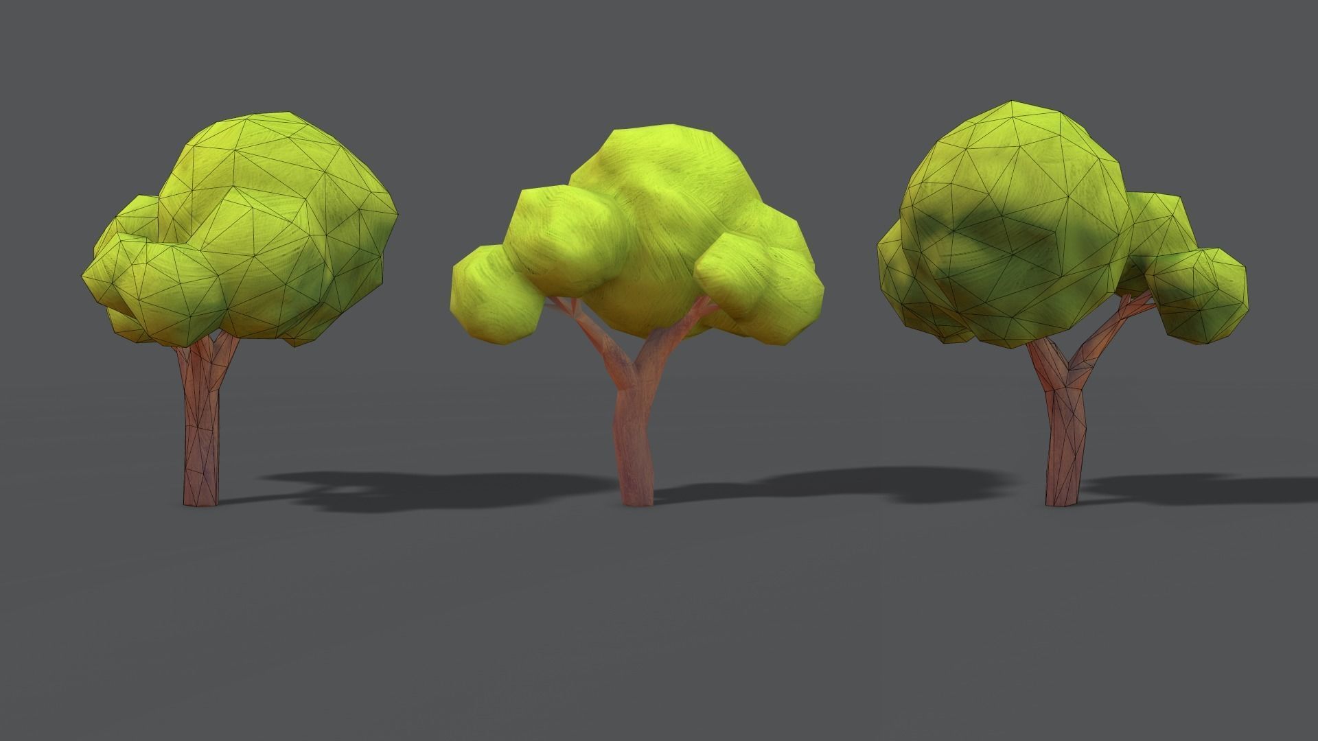 Simple Tree Pack free VR / AR / low-poly 3D model | CGTrader