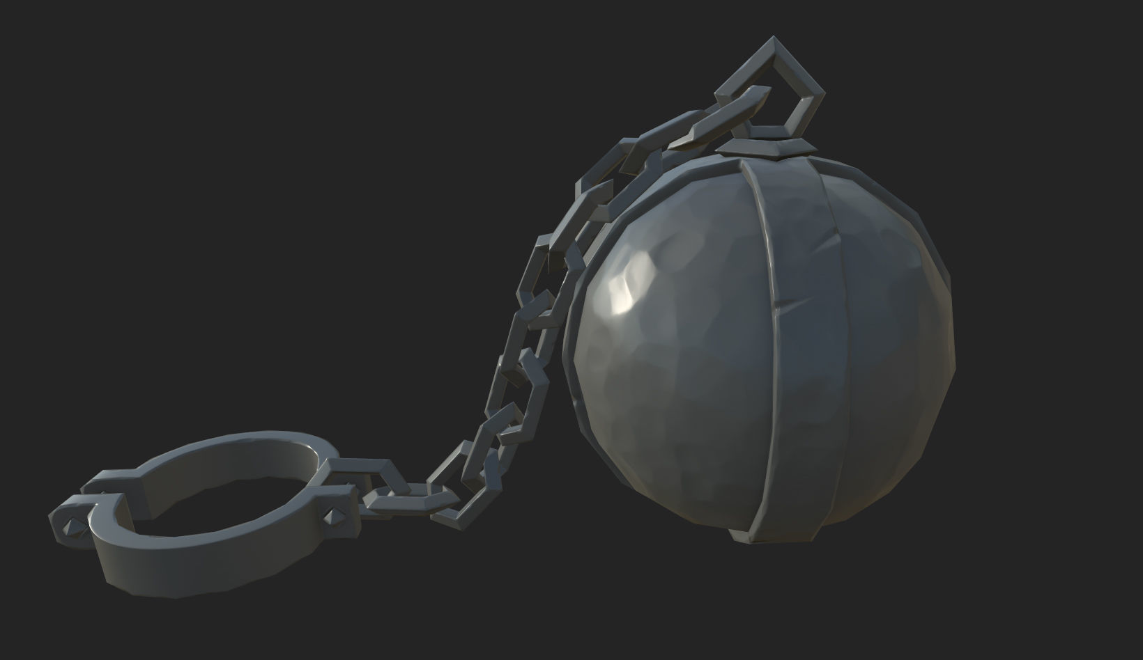3D model Stylized PBR Prison Ball VR / AR / low-poly | CGTrader