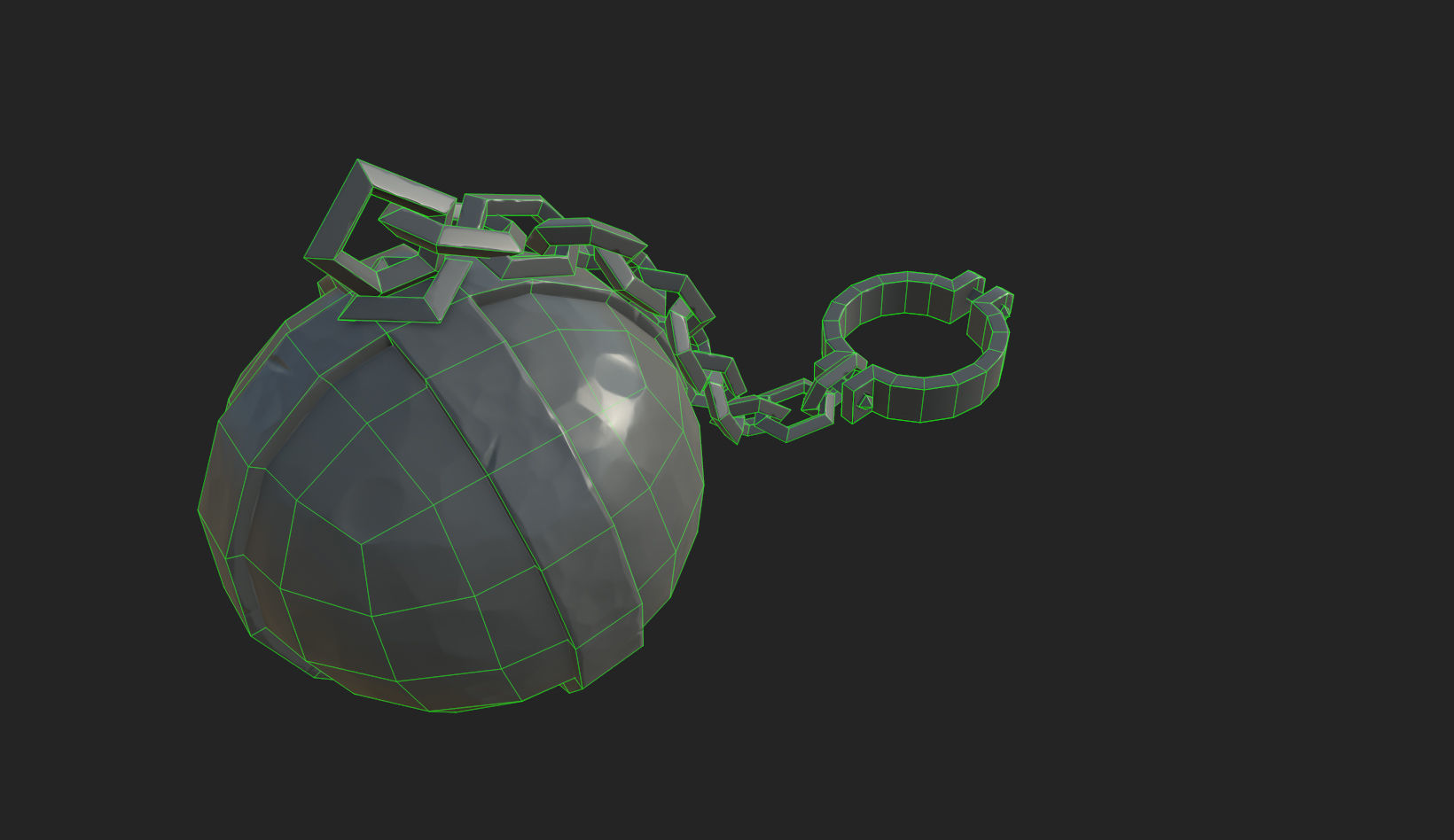 3D model Stylized PBR Prison Ball VR / AR / low-poly | CGTrader