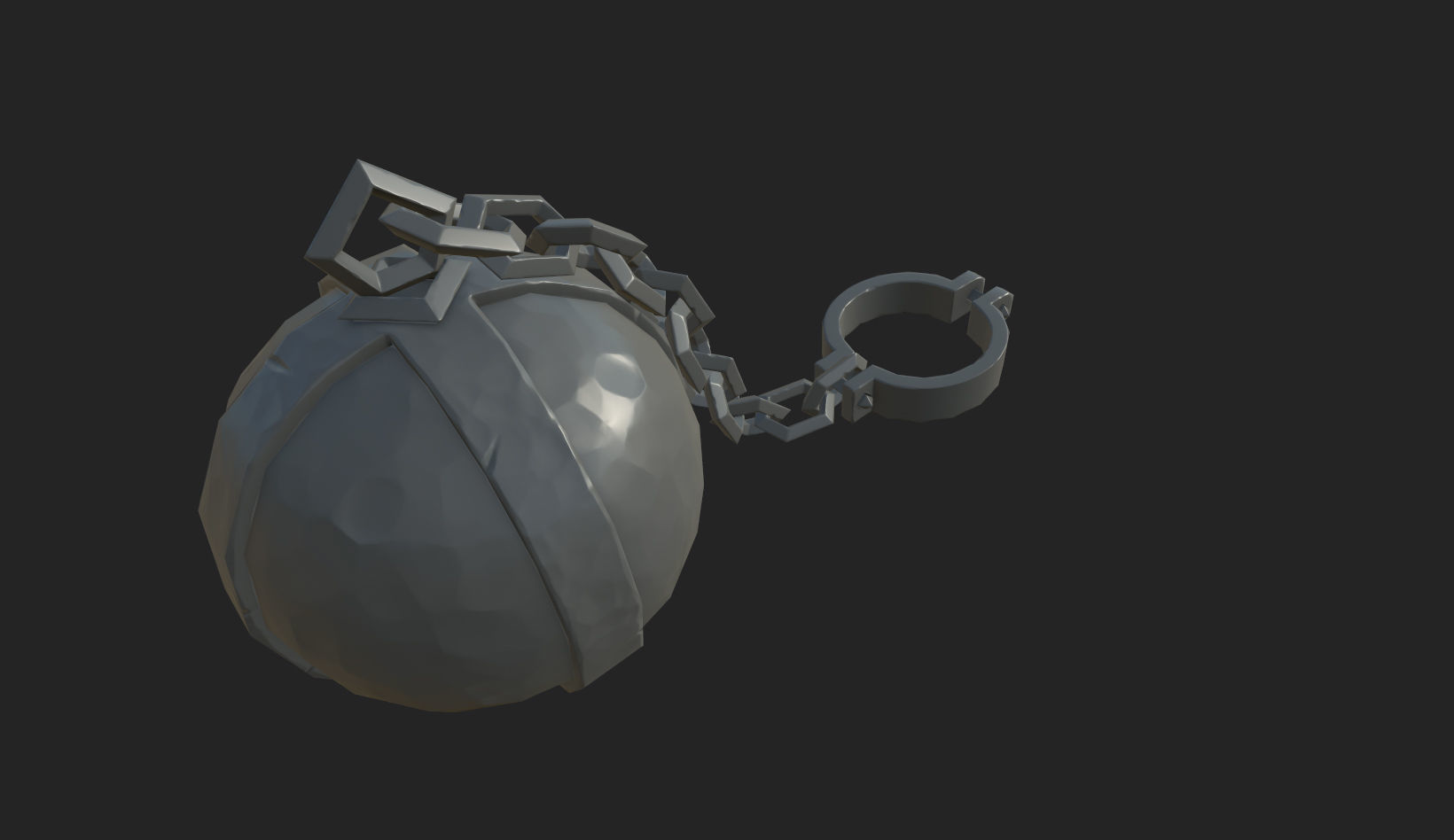 3D model Stylized PBR Prison Ball VR / AR / low-poly | CGTrader