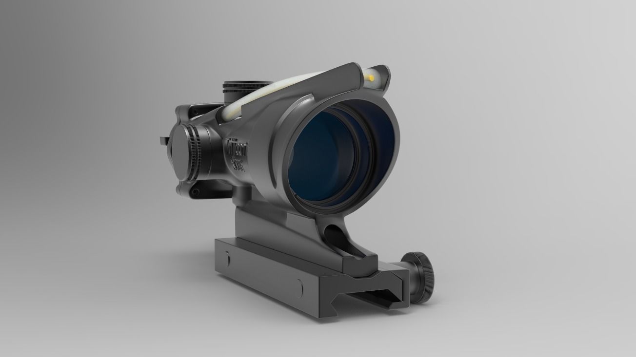 Tricon ACOG 4x scope 3D model | CGTrader