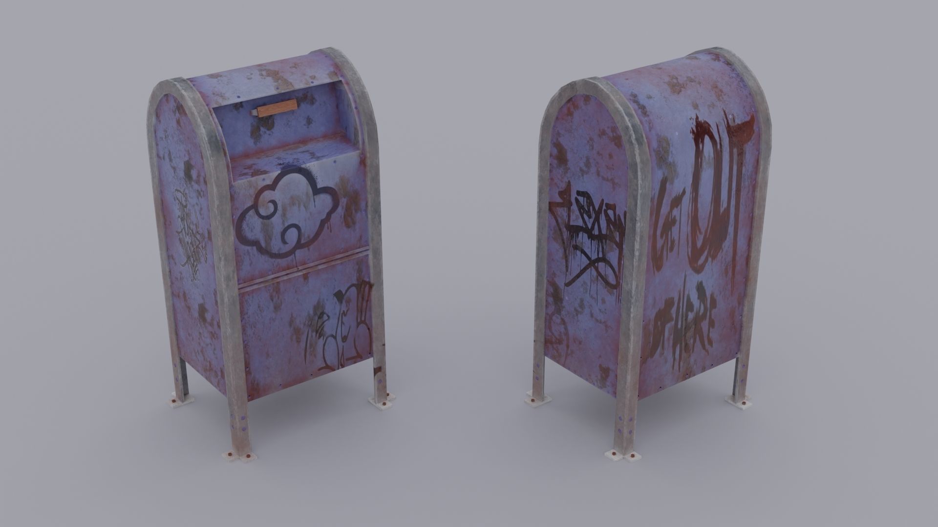 3D model Mailbox Game Prop VR / AR / low-poly | CGTrader
