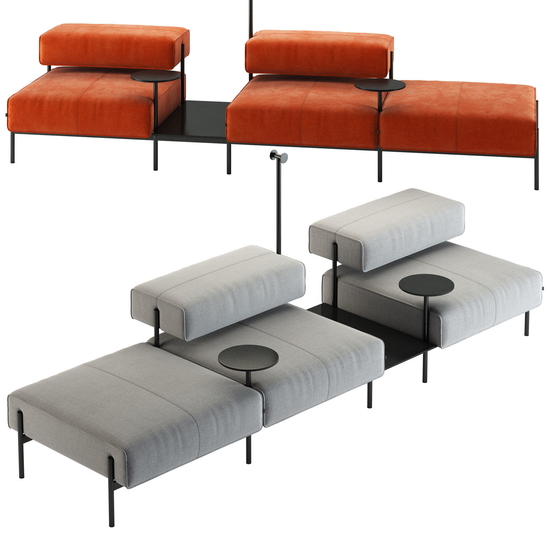 OFFECCT Lucy Sofa System 3D model | CGTrader