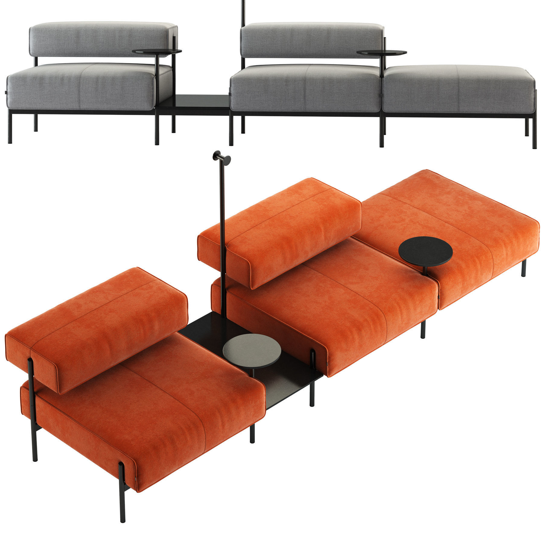 OFFECCT Lucy Sofa System 3D model | CGTrader