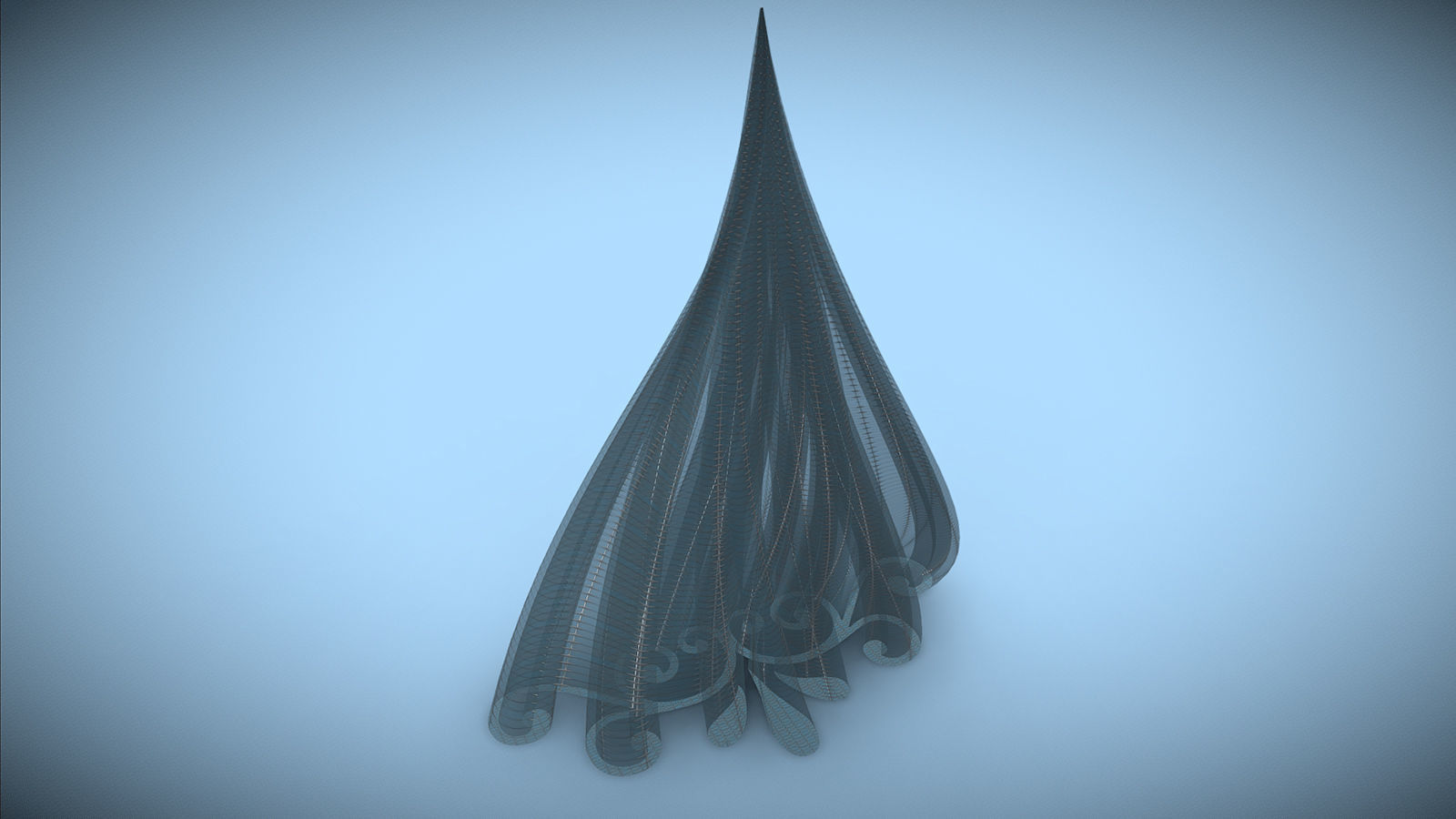 Tube Building Glass Cage 3D model | CGTrader