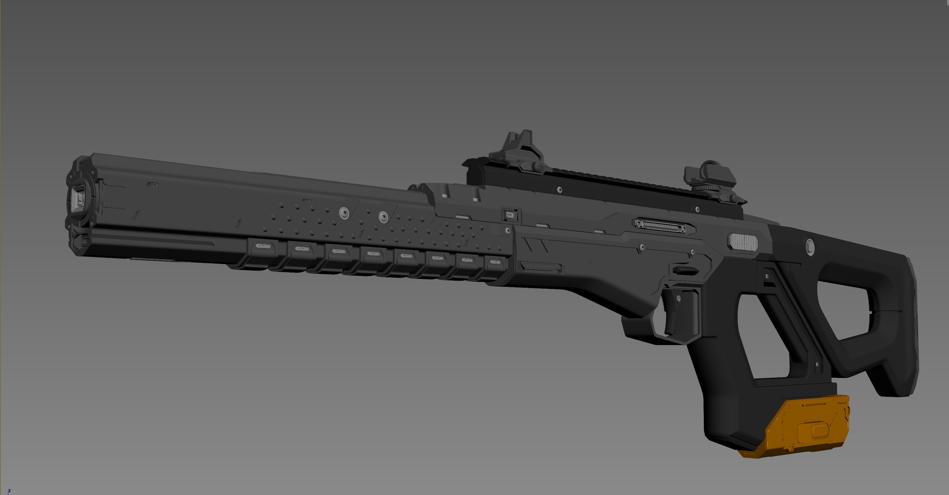 Alpine gun 3D model | CGTrader