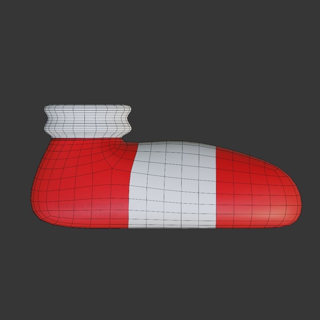 Sonic Shoe SatAM free VR / AR / low-poly 3D model | CGTrader