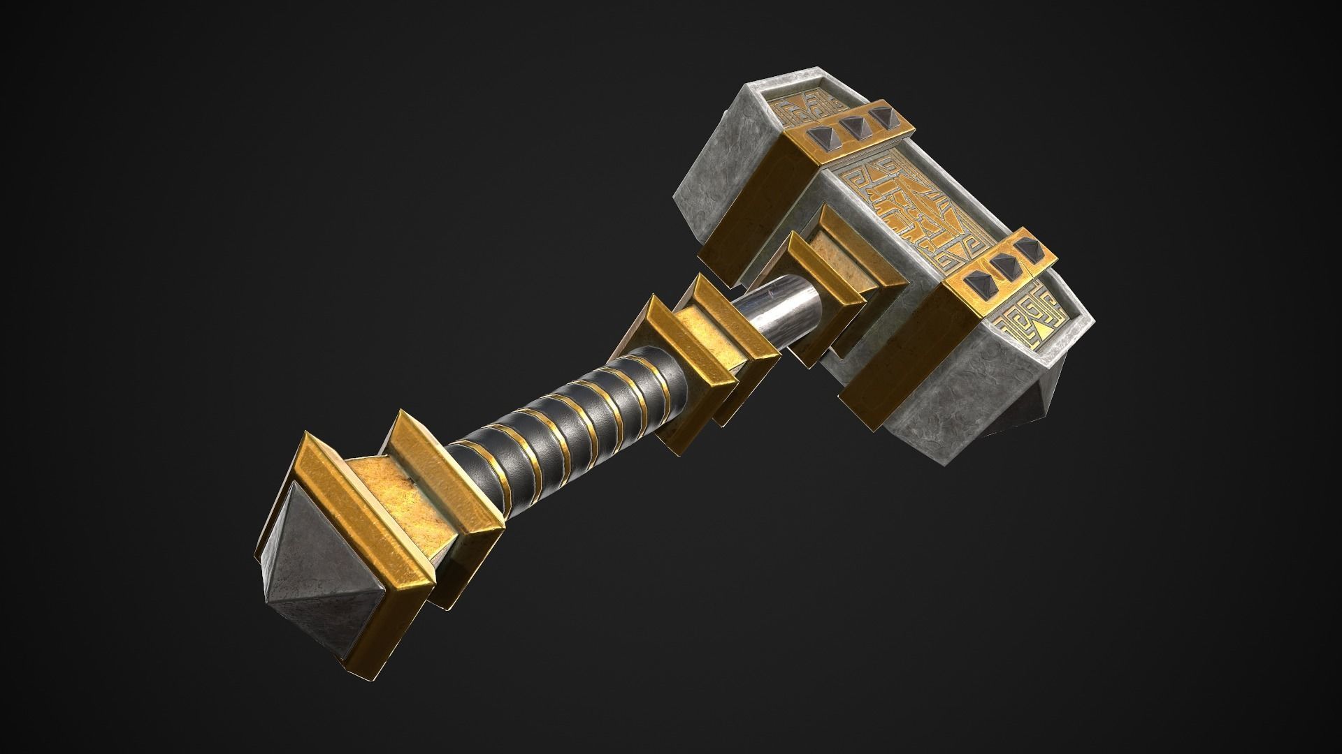 3D model Fantasy Hammer 04 VR / AR / low-poly | CGTrader
