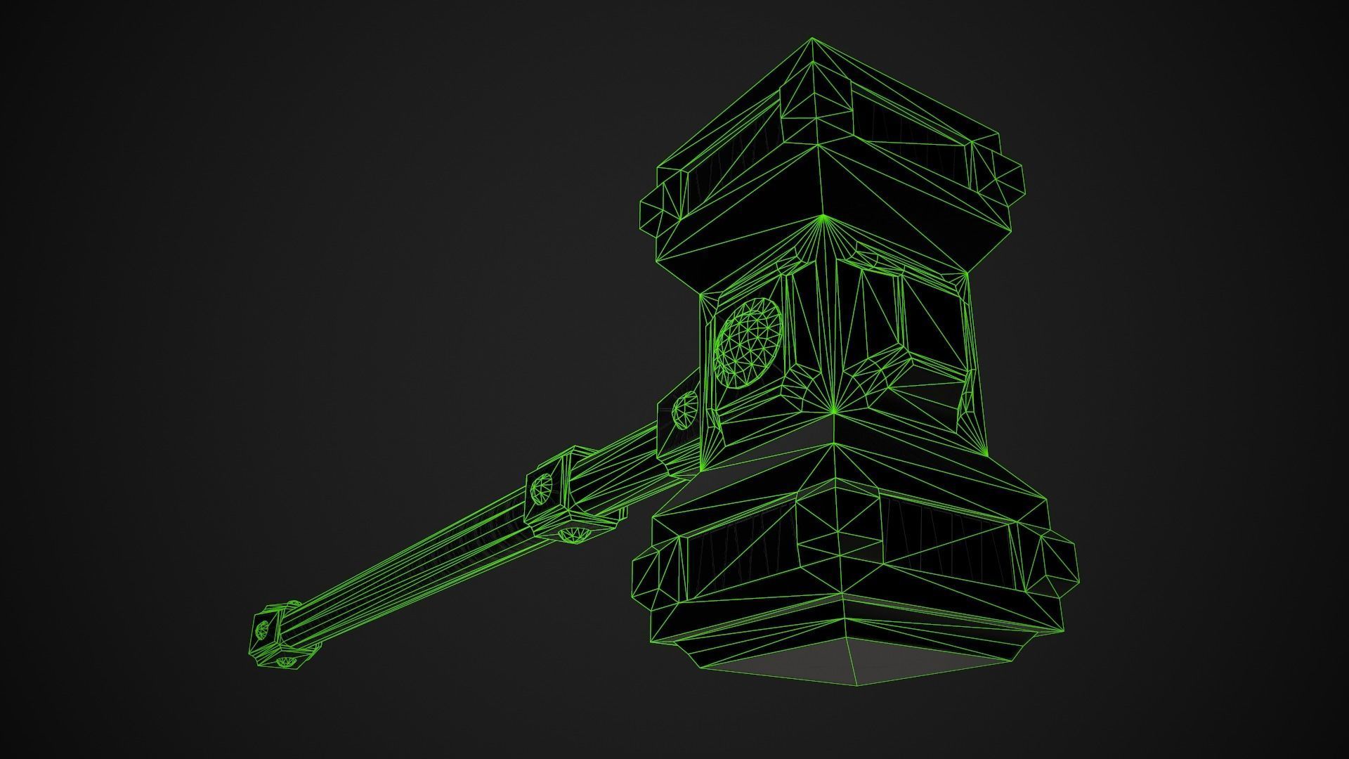 3D model Fantasy Great Hammer 03 VR / AR / low-poly | CGTrader