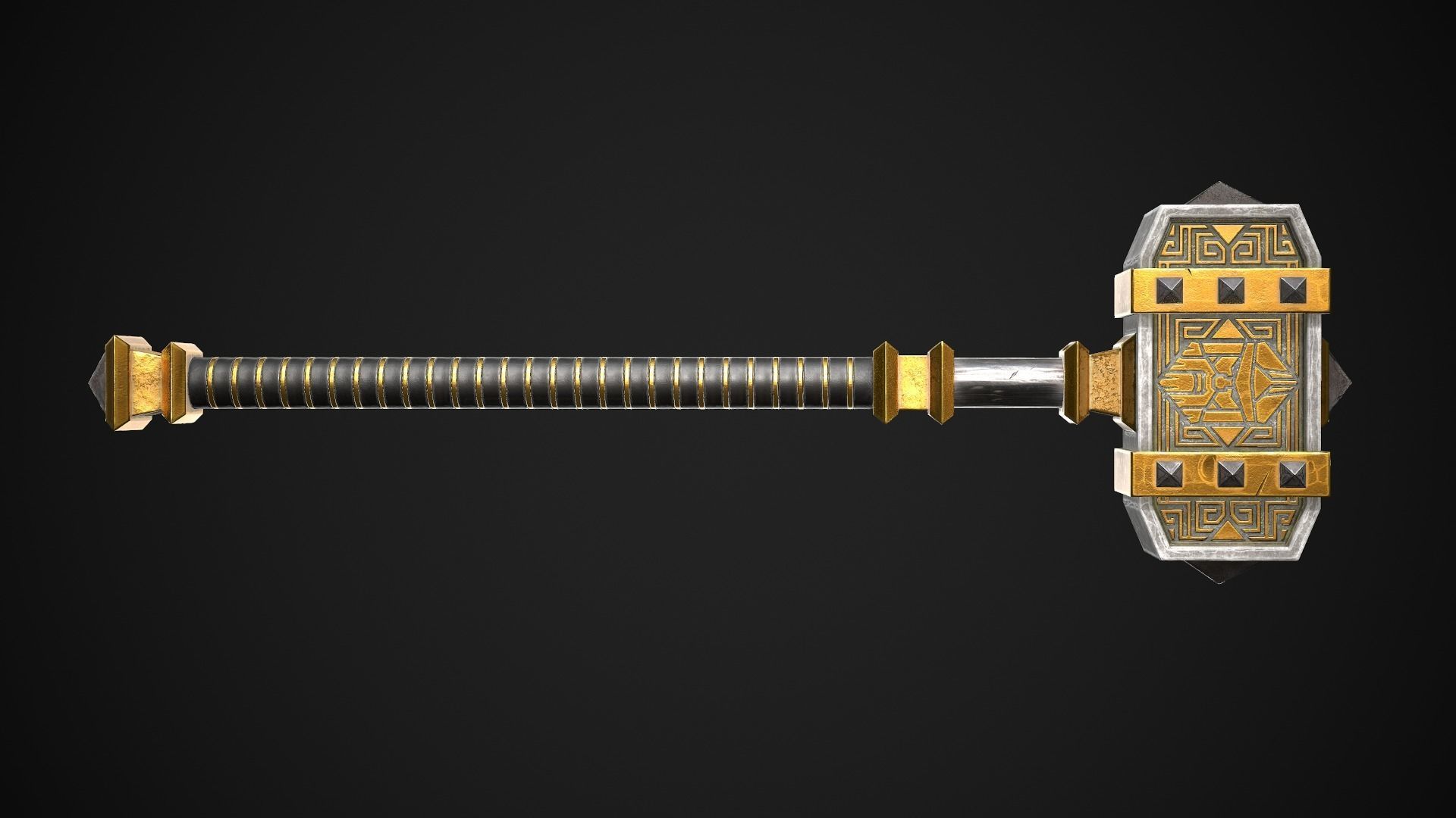 3D model Fantasy Great Hammer 04 VR / AR / low-poly | CGTrader