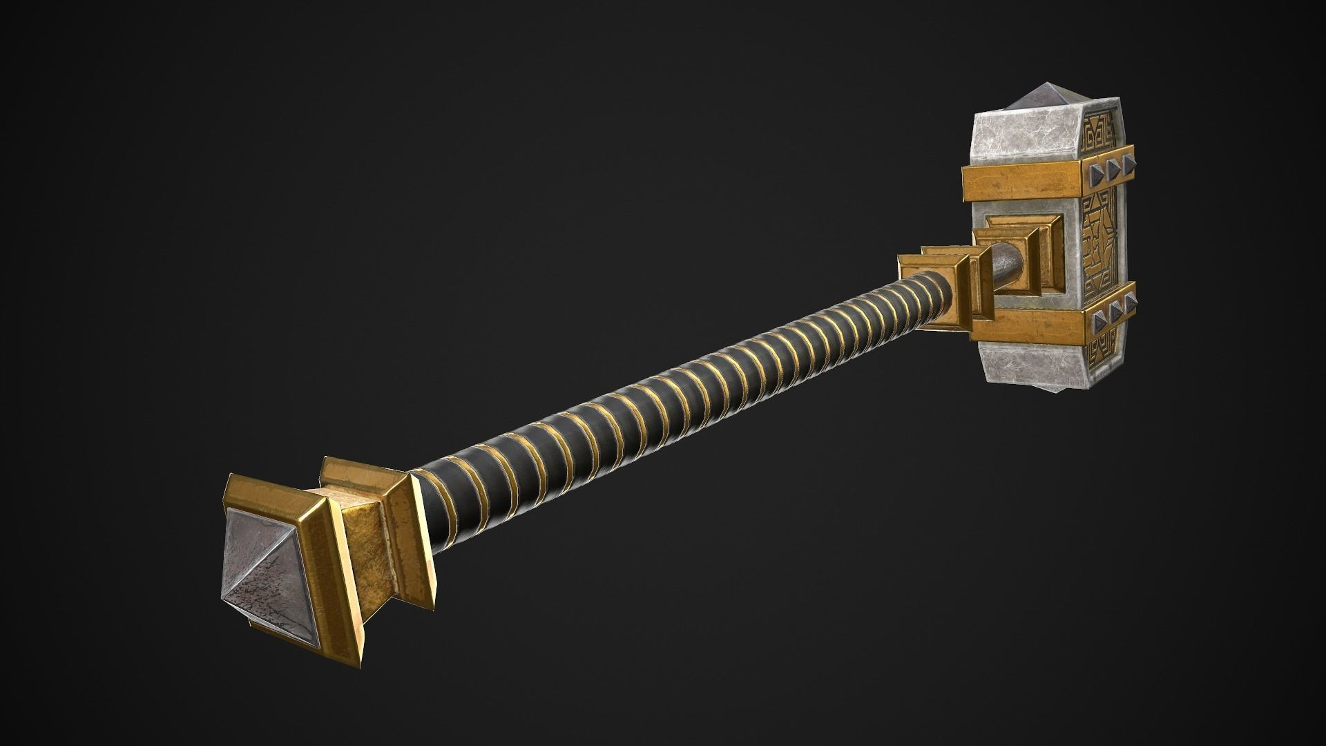 3D model Fantasy Great Hammer 04 VR / AR / low-poly | CGTrader