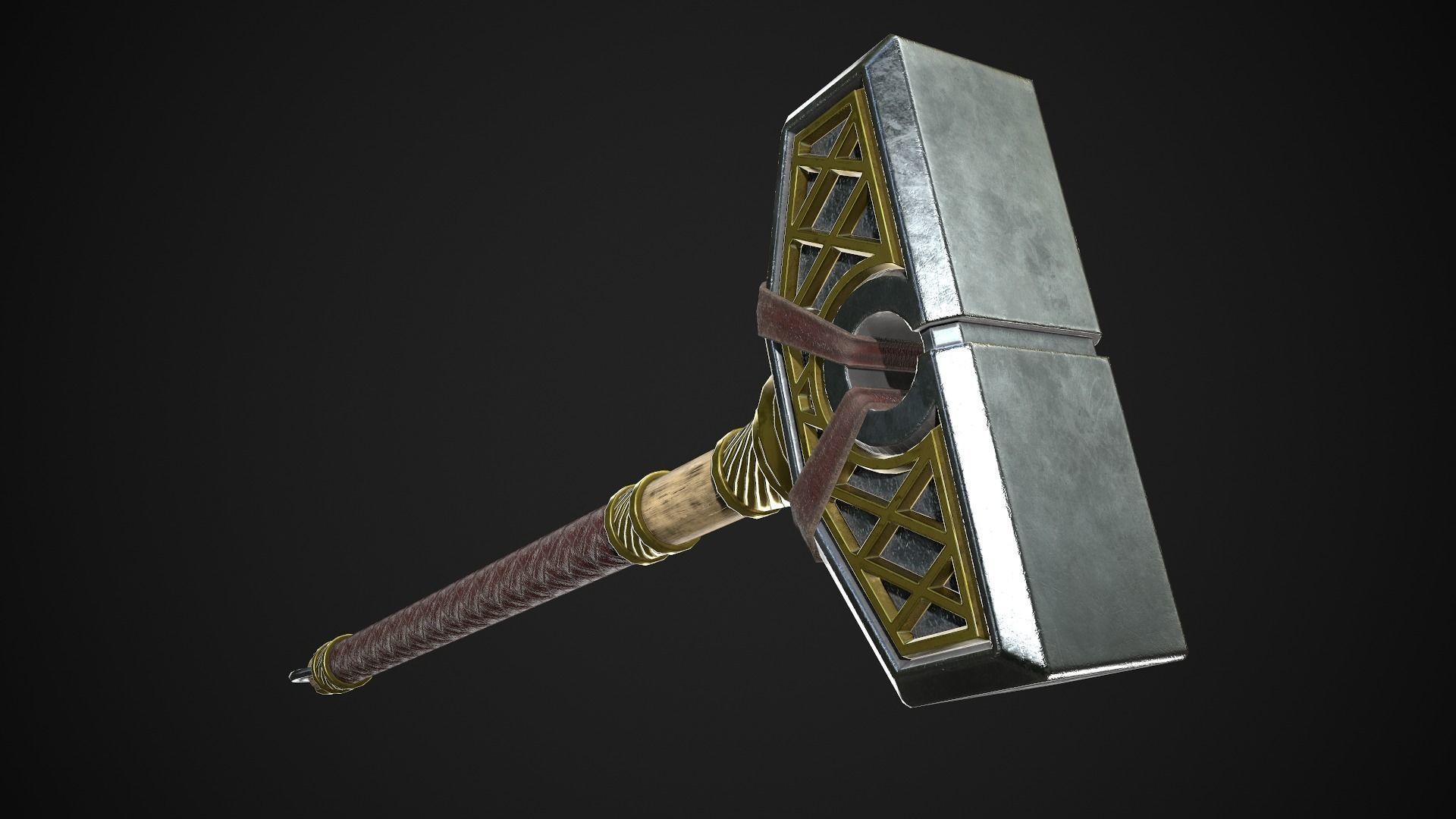 3D model Fantasy Great Hammer 05 VR / AR / low-poly | CGTrader