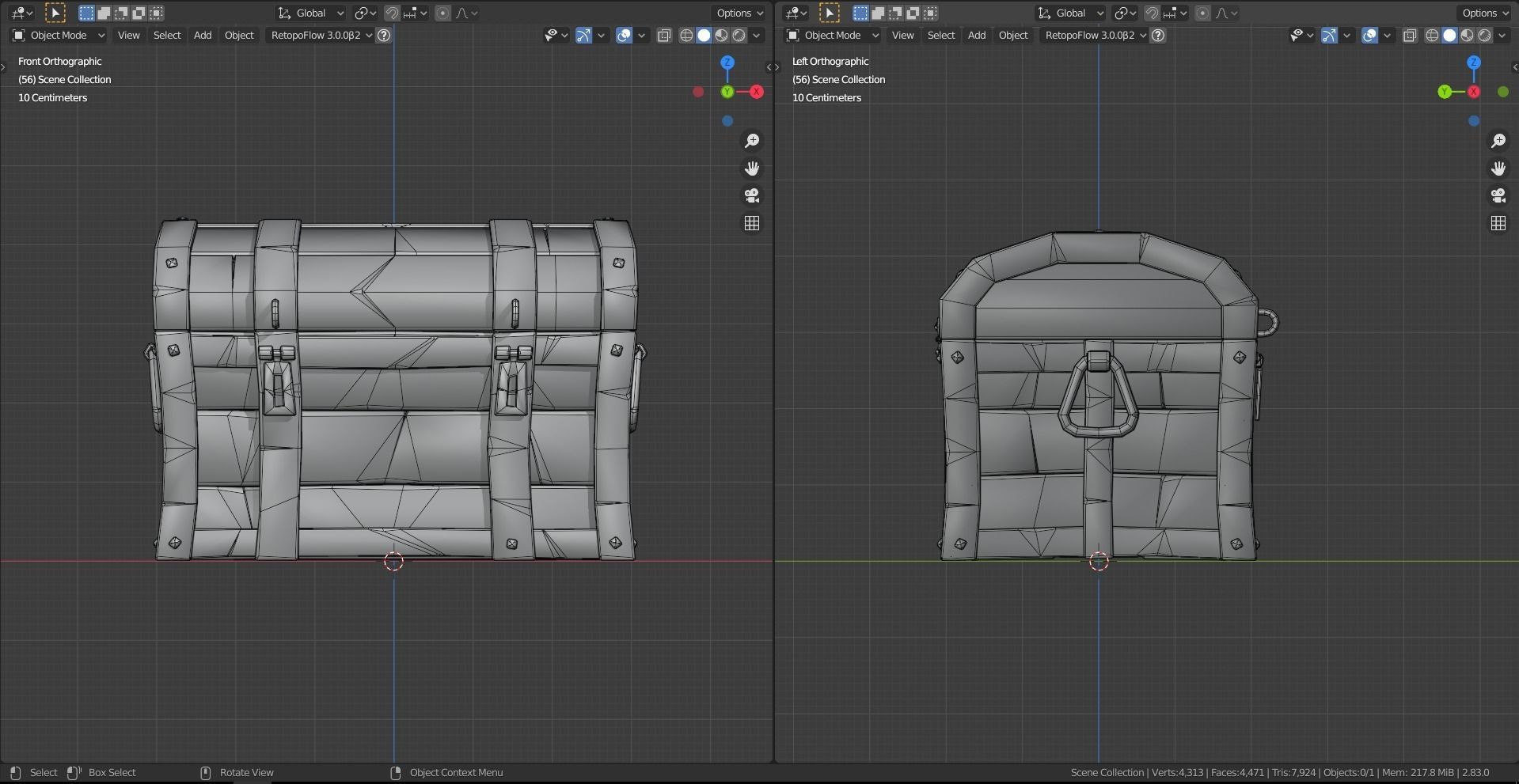 3D model Stylized Treasure Chest VR / AR / low-poly animated | CGTrader