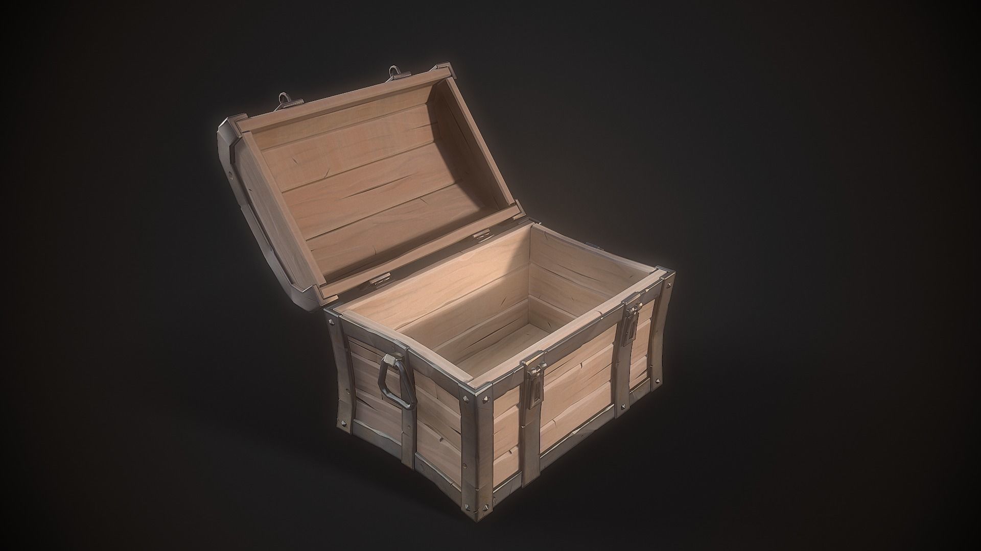 3D model Stylized Treasure Chest VR / AR / low-poly animated | CGTrader