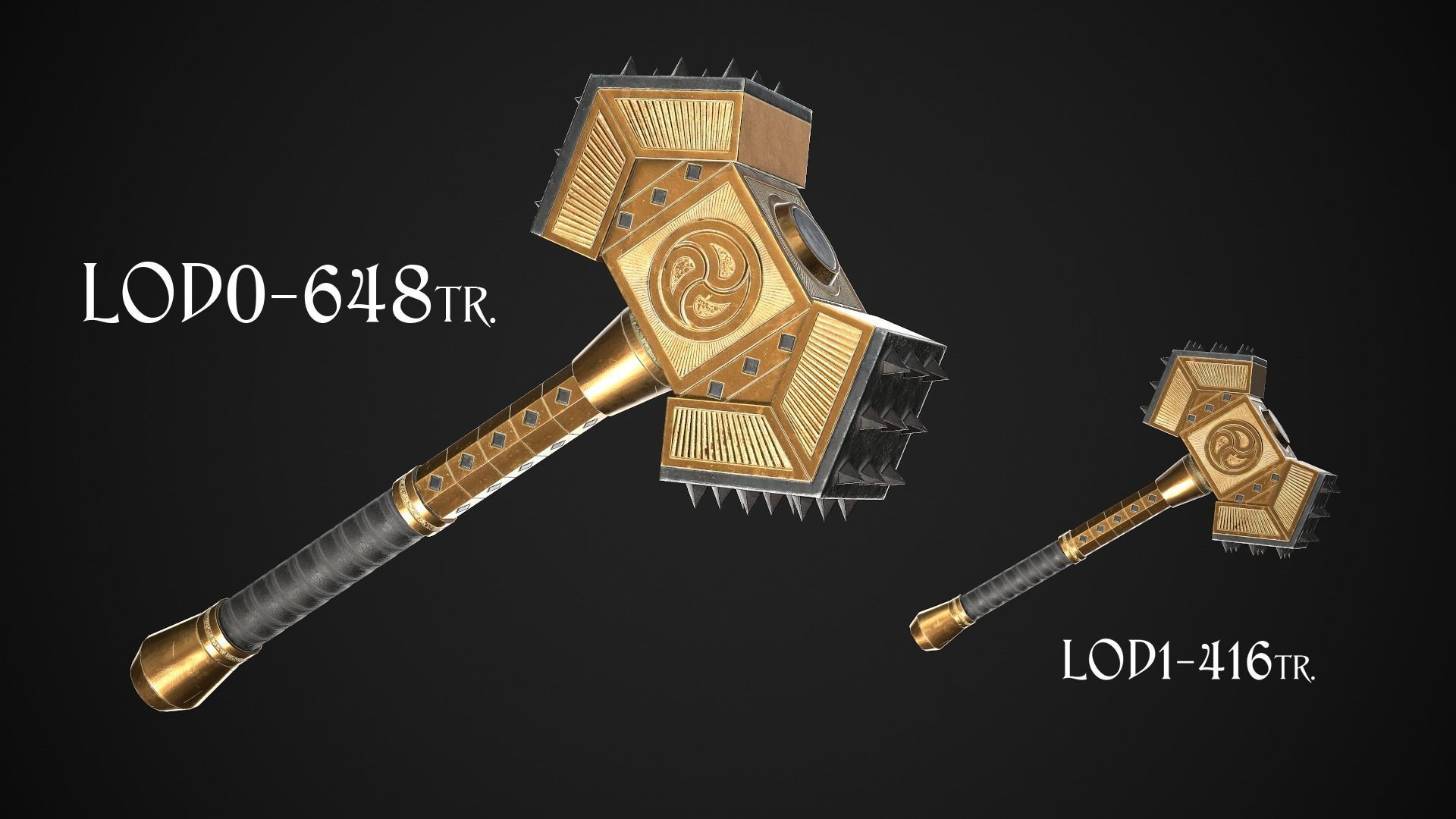 Complete Fantasy Hammer Collection VR / AR / low-poly | CGTrader