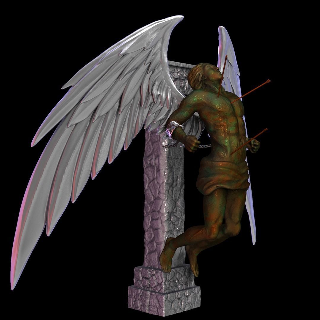 Icarus Greek Mythology Statue Art 3D model 3D printable | CGTrader