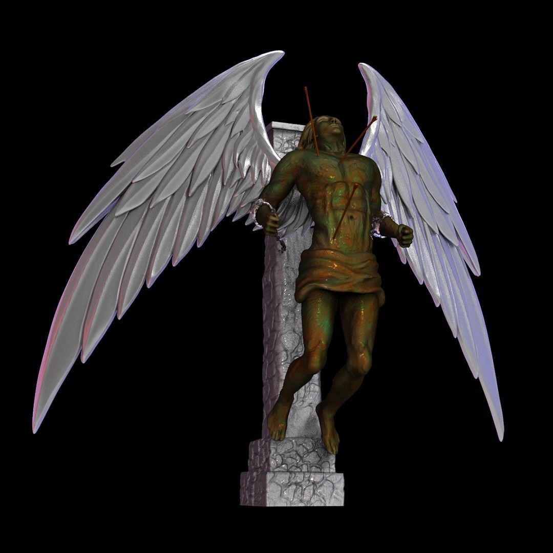 Icarus Greek Mythology Statue Art 3D model 3D printable | CGTrader