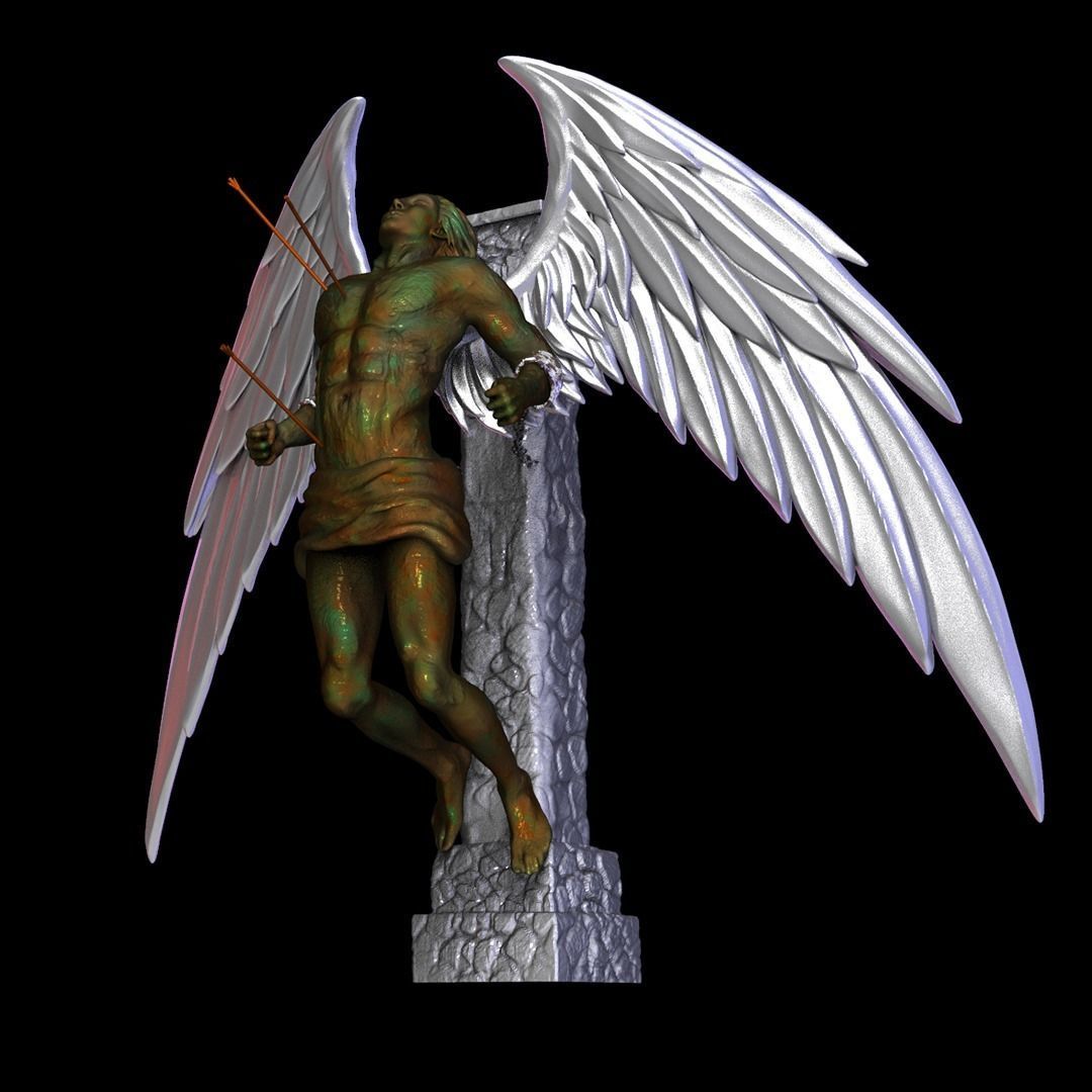 Icarus Greek Mythology Statue Art 3D model 3D printable | CGTrader