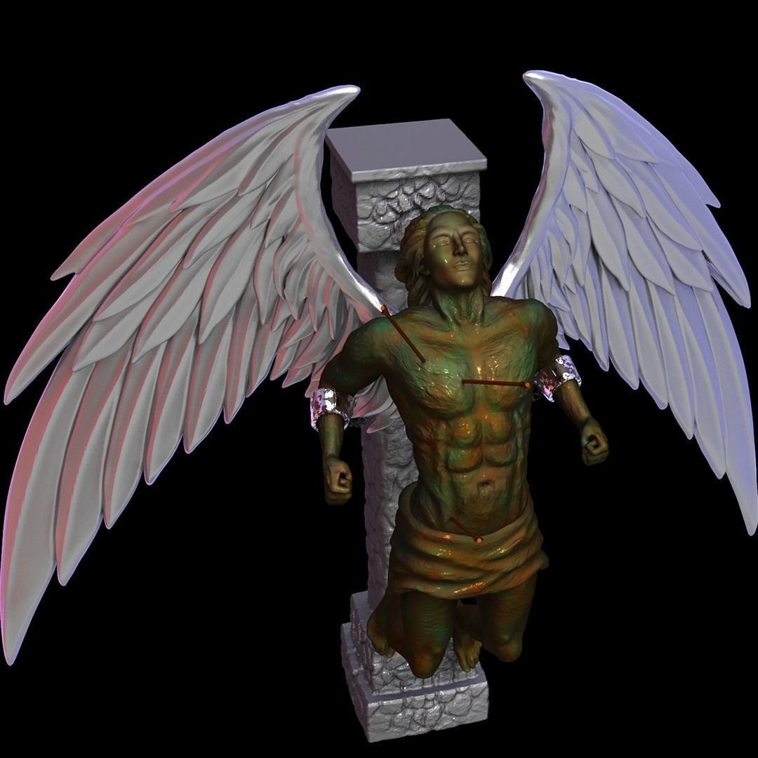 Icarus Greek Mythology Statue Art 3D model 3D printable | CGTrader