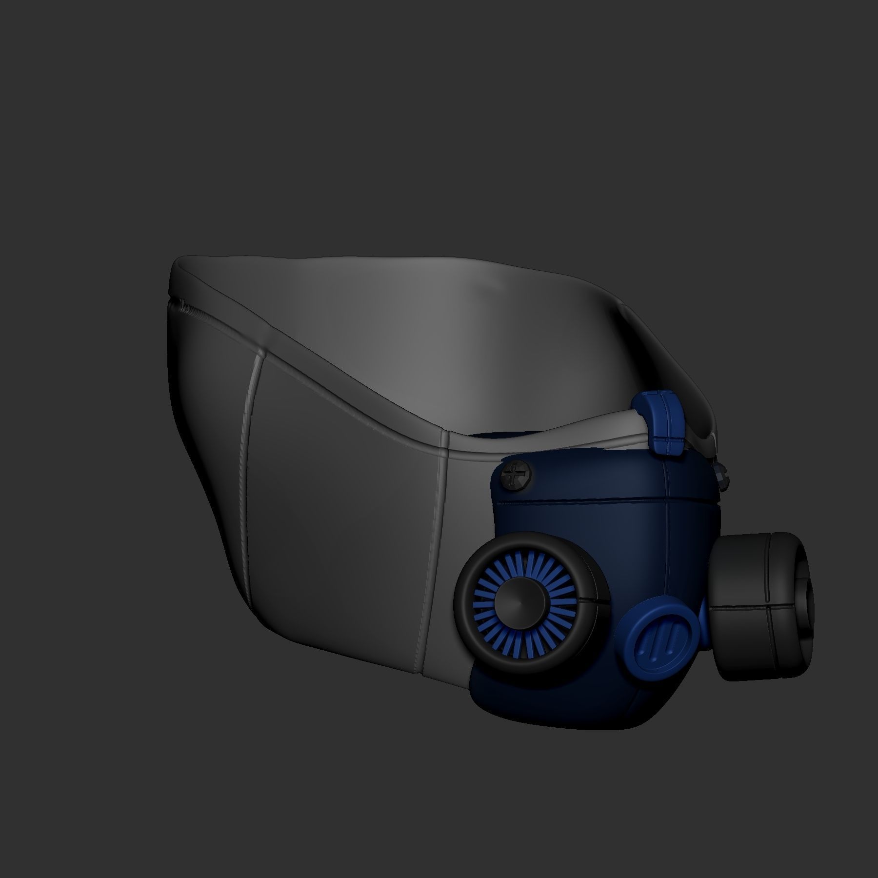 gas mask helmet high poly sculpt 3d printable 3D model 3D model | CGTrader