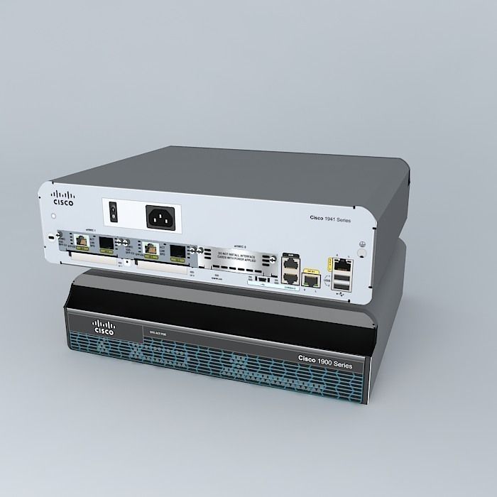Cisco 1941 router SME 3D model | CGTrader