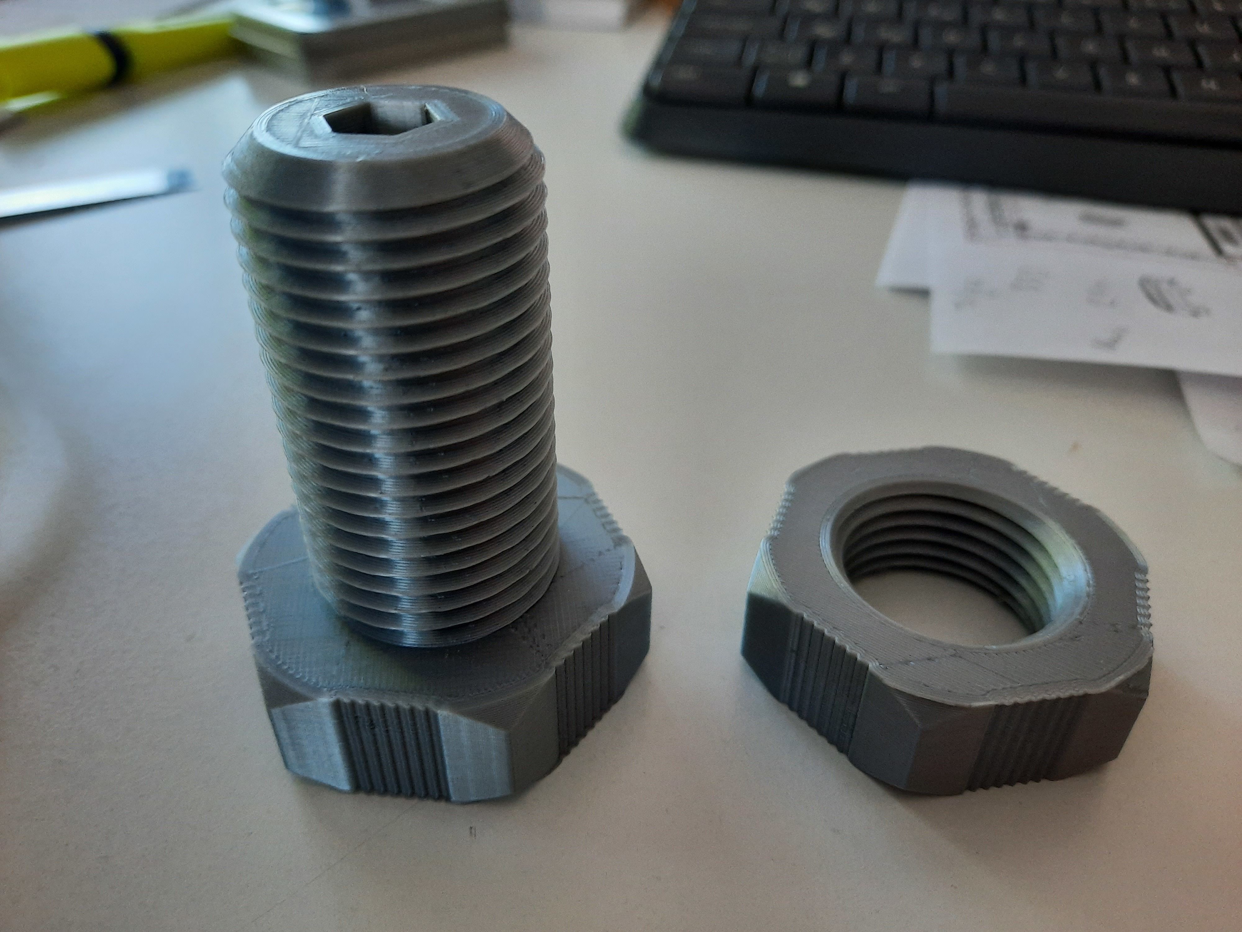 nut bolt key 3D model 3D printable | CGTrader